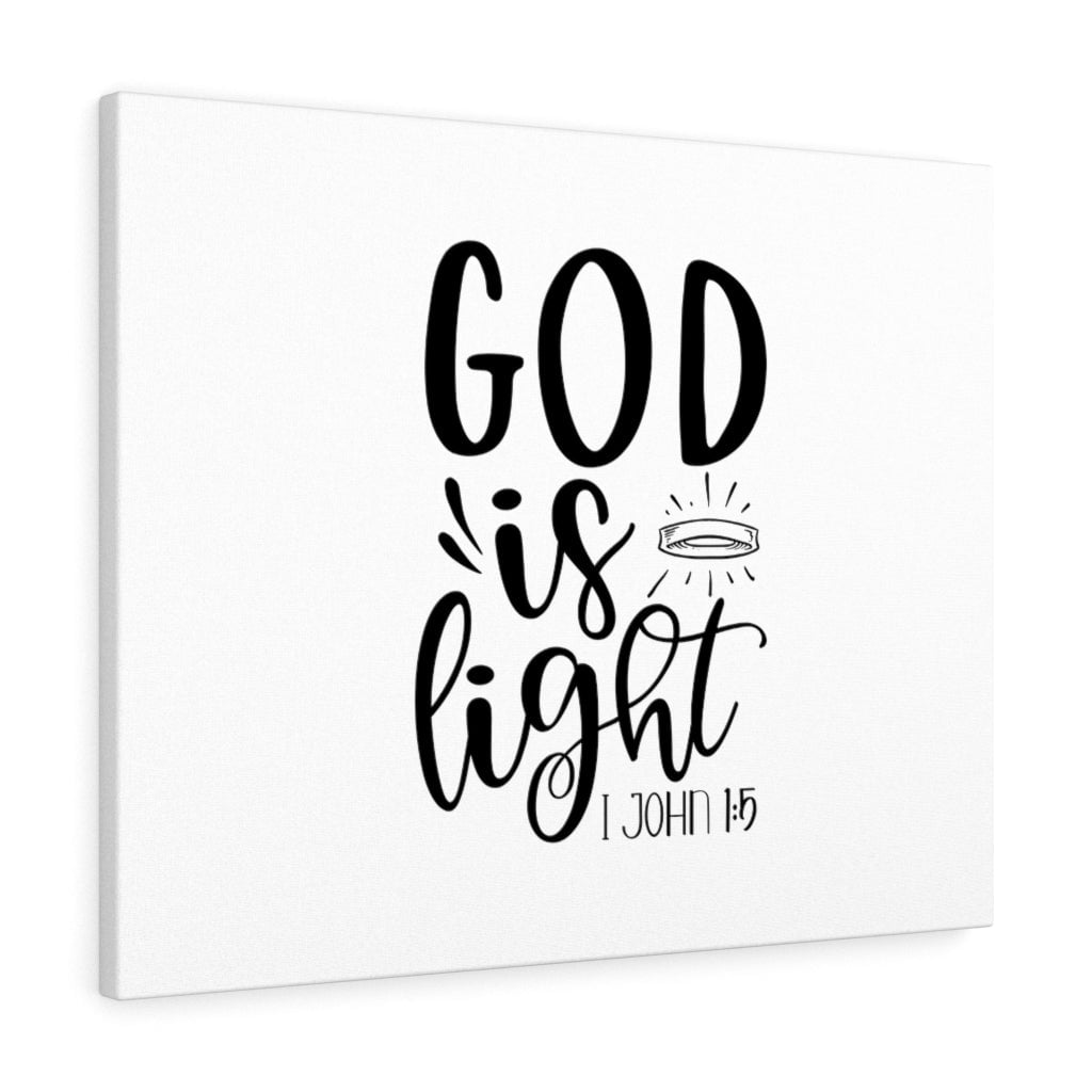 Scripture Walls 1 John 1:5 God Is Light Bible Verse Canvas Christian Wall Art Ready to Hang ...