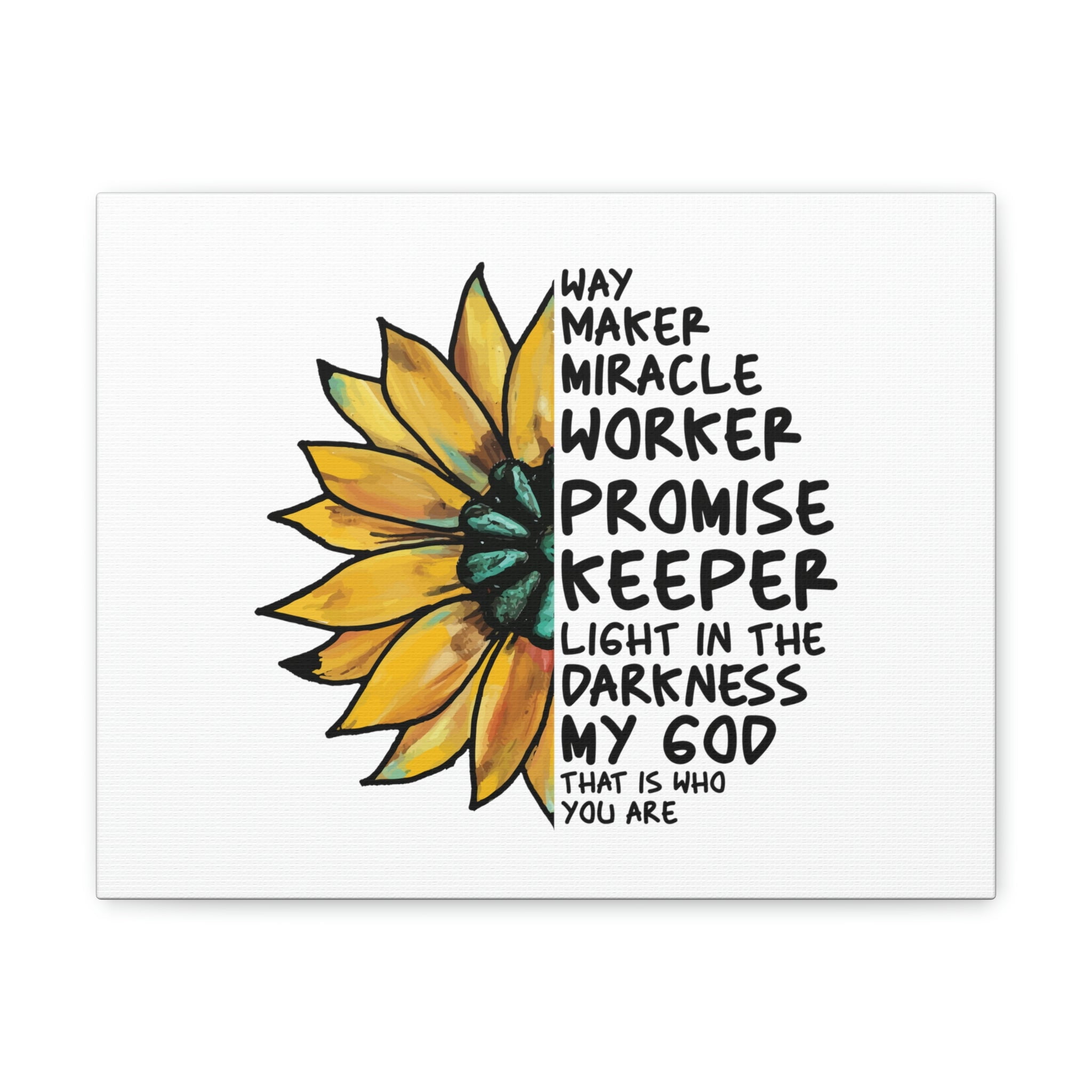 Scripture Walls 1 John 1:5 Way Maker, Miracle Worker Yellow Flower ...