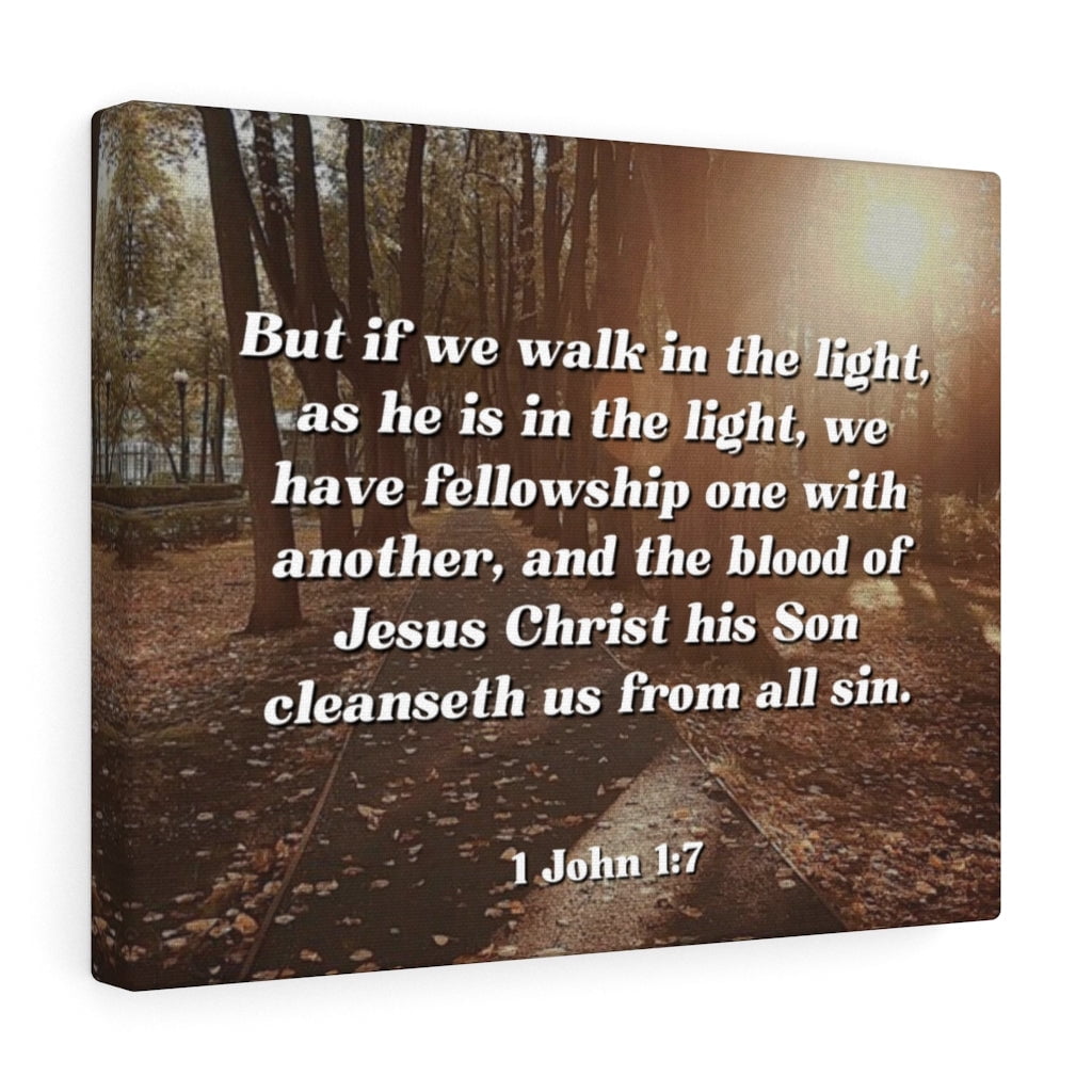 Scripture Walls 1 John 1:7 Cleanseth Us Bible Verse Canvas Christian Wall Art Ready to Hang ...