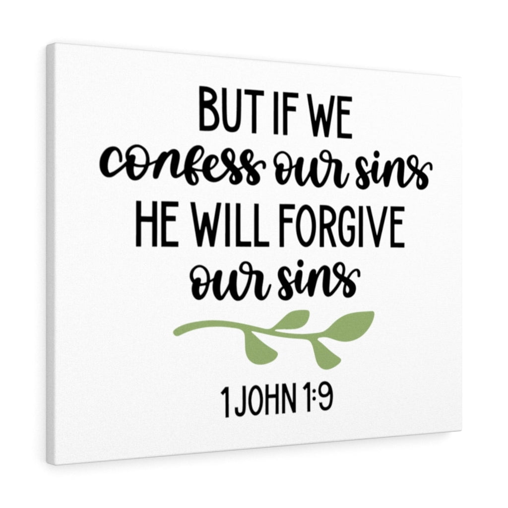 Scripture Walls 1 John 1:9 Forgive Bible Verse Canvas Christian Wall ...