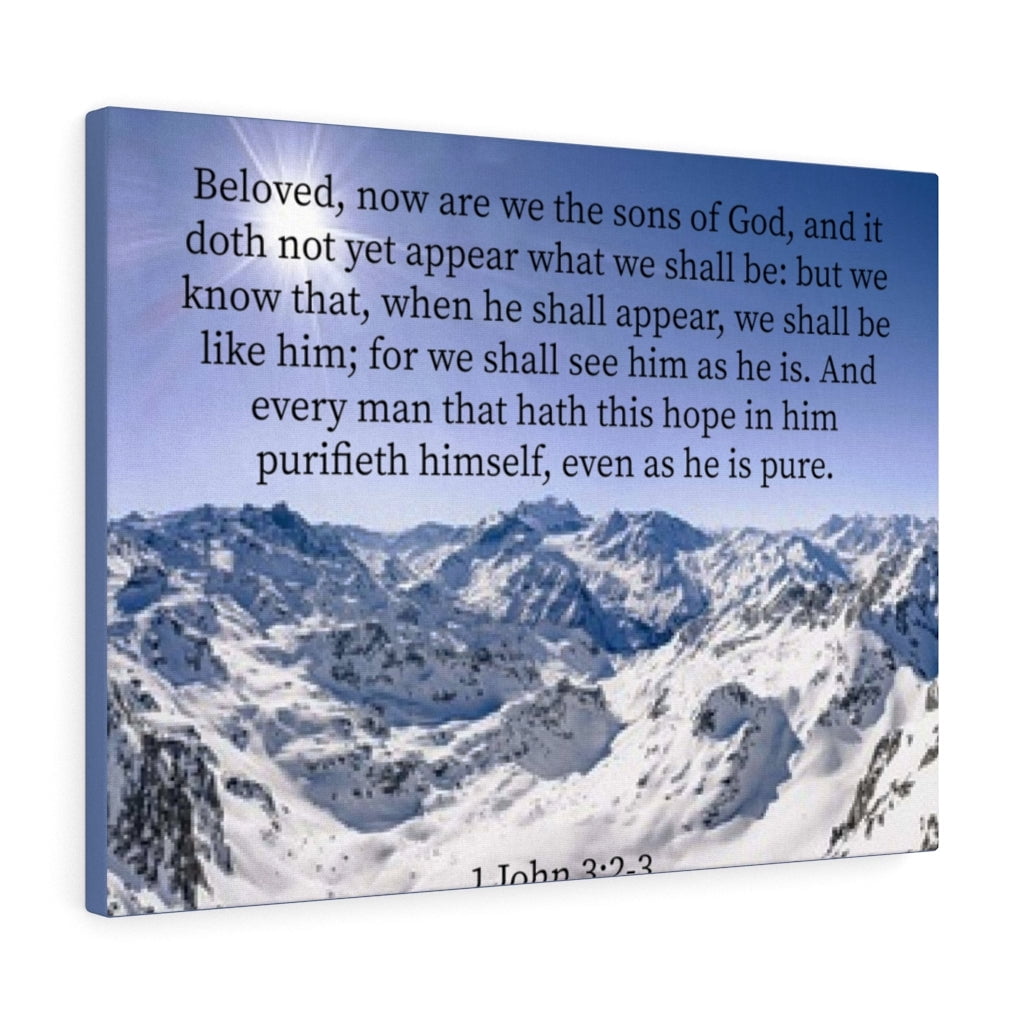 Scripture Walls 1 John 3:2-3 Even As He is Pure Bible Verse Canvas ...