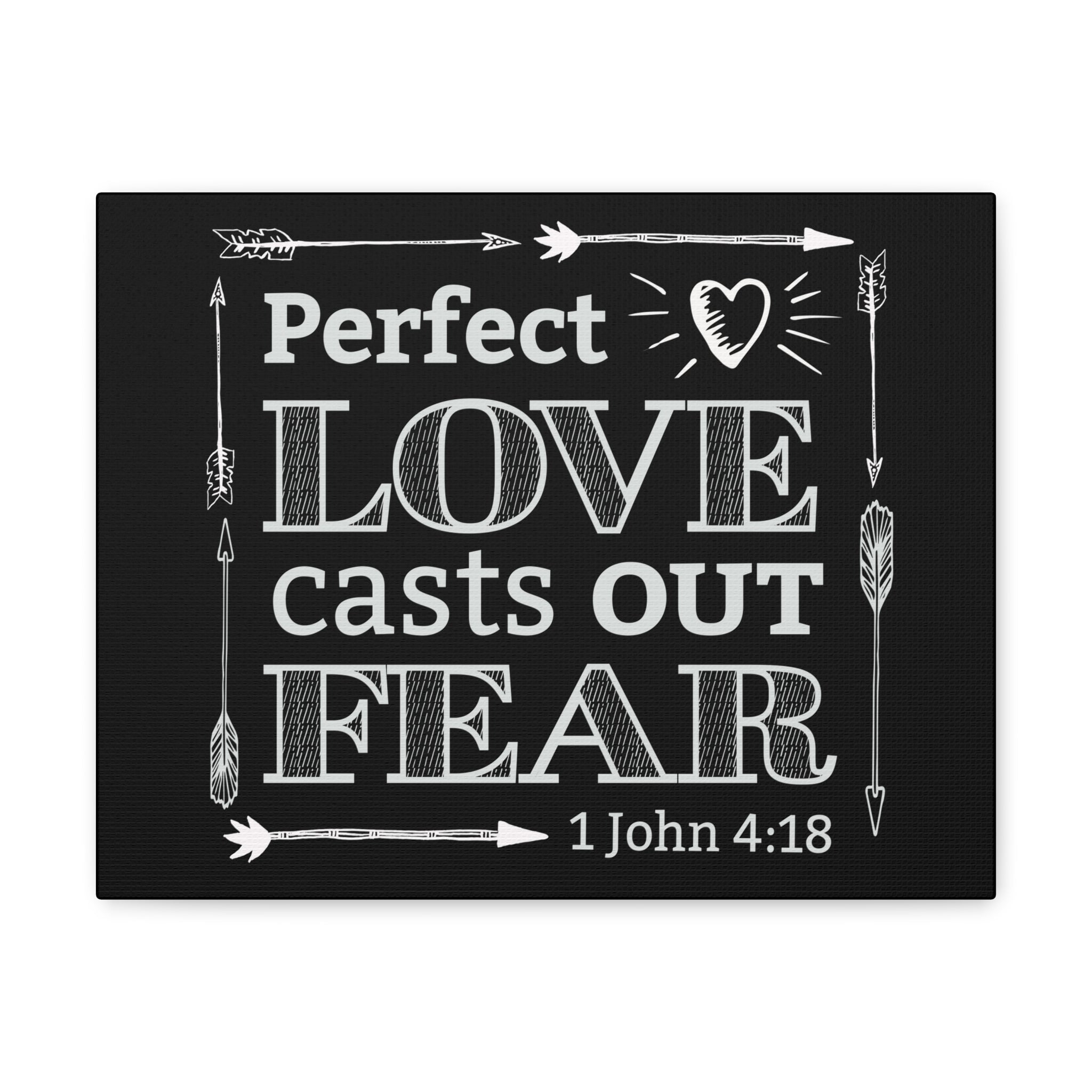 Scripture Walls 1 John 4:18 Love Casts Out Fear Bible Verse Canvas ...