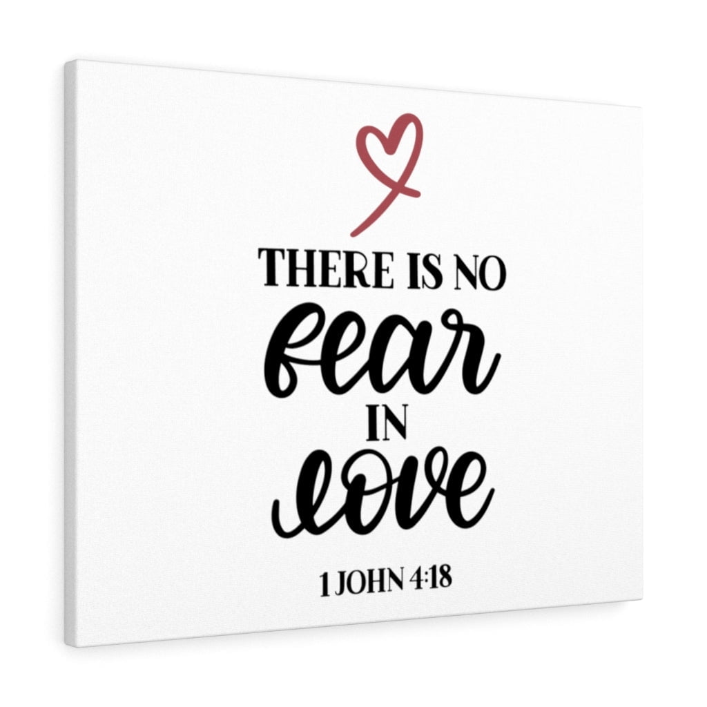 Scripture Walls 1 John 4:18 No Fear Bible Verse Canvas Christian Wall ...