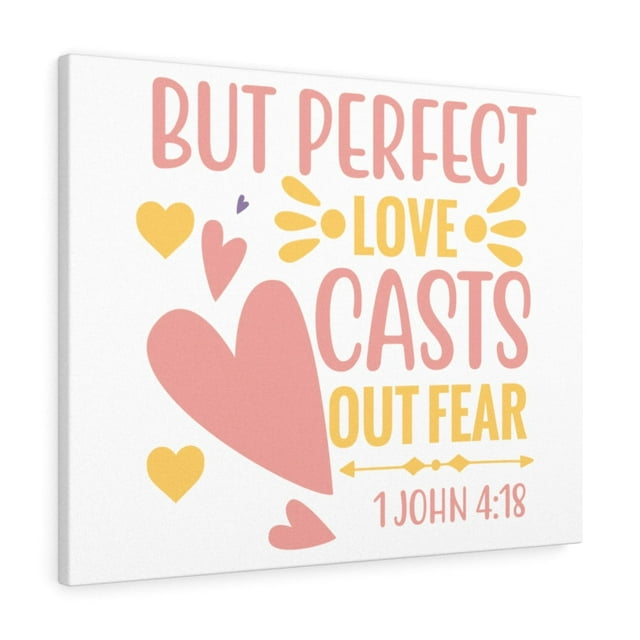 Scripture Walls 1 John 4:18 Perfect Love Bible Verse Canvas Christian ...