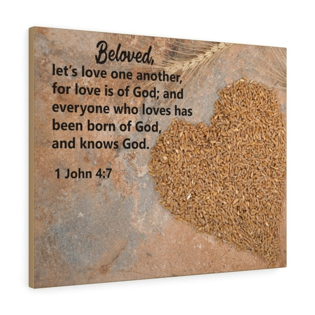 Scripture Walls 1 John 4:7 Let's Love One Another Bible Verse Canvas Christian Wall Art Ready to ...
