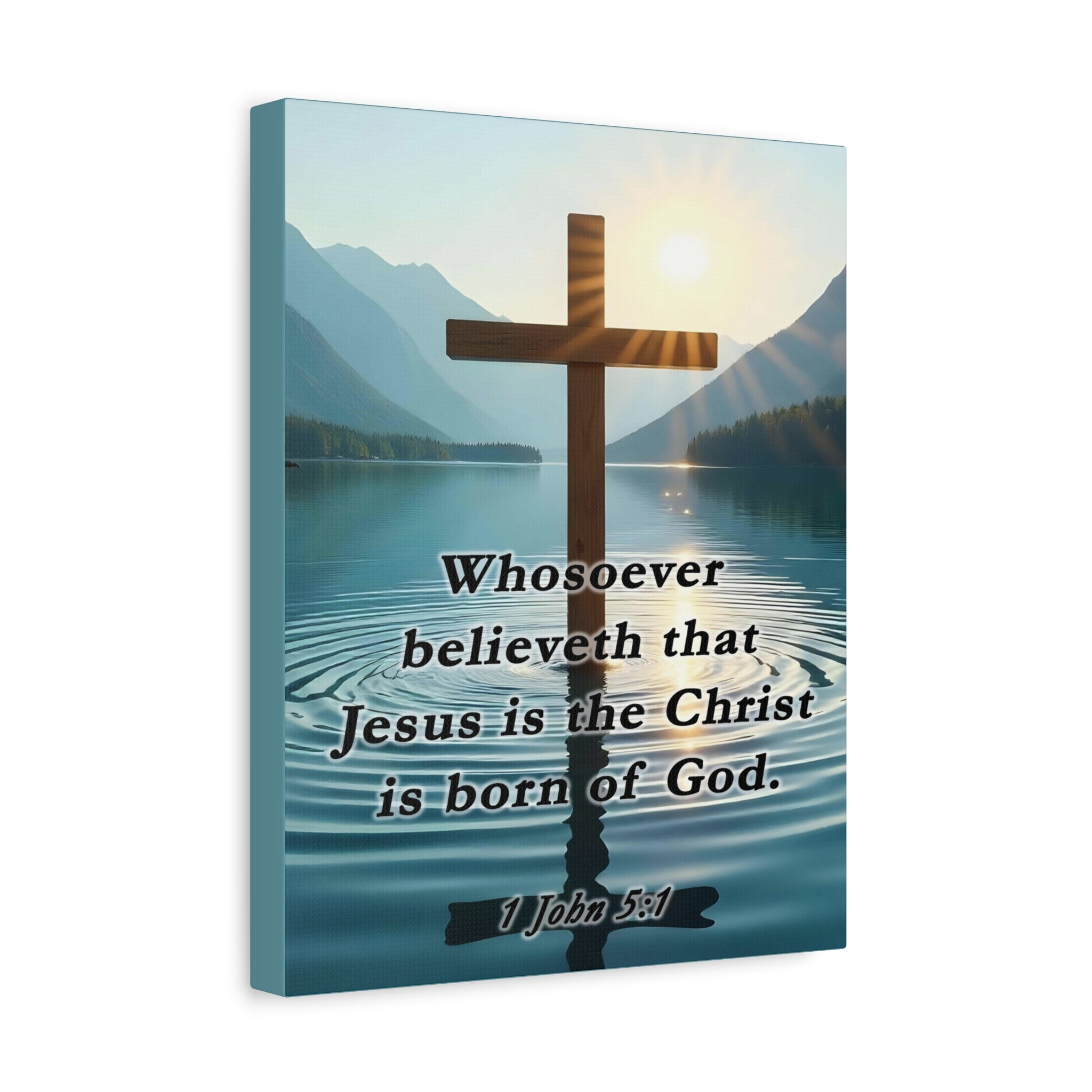 Scripture Walls 1 John 5:1 Jesus is The Christ Bible Verse Canvas ...
