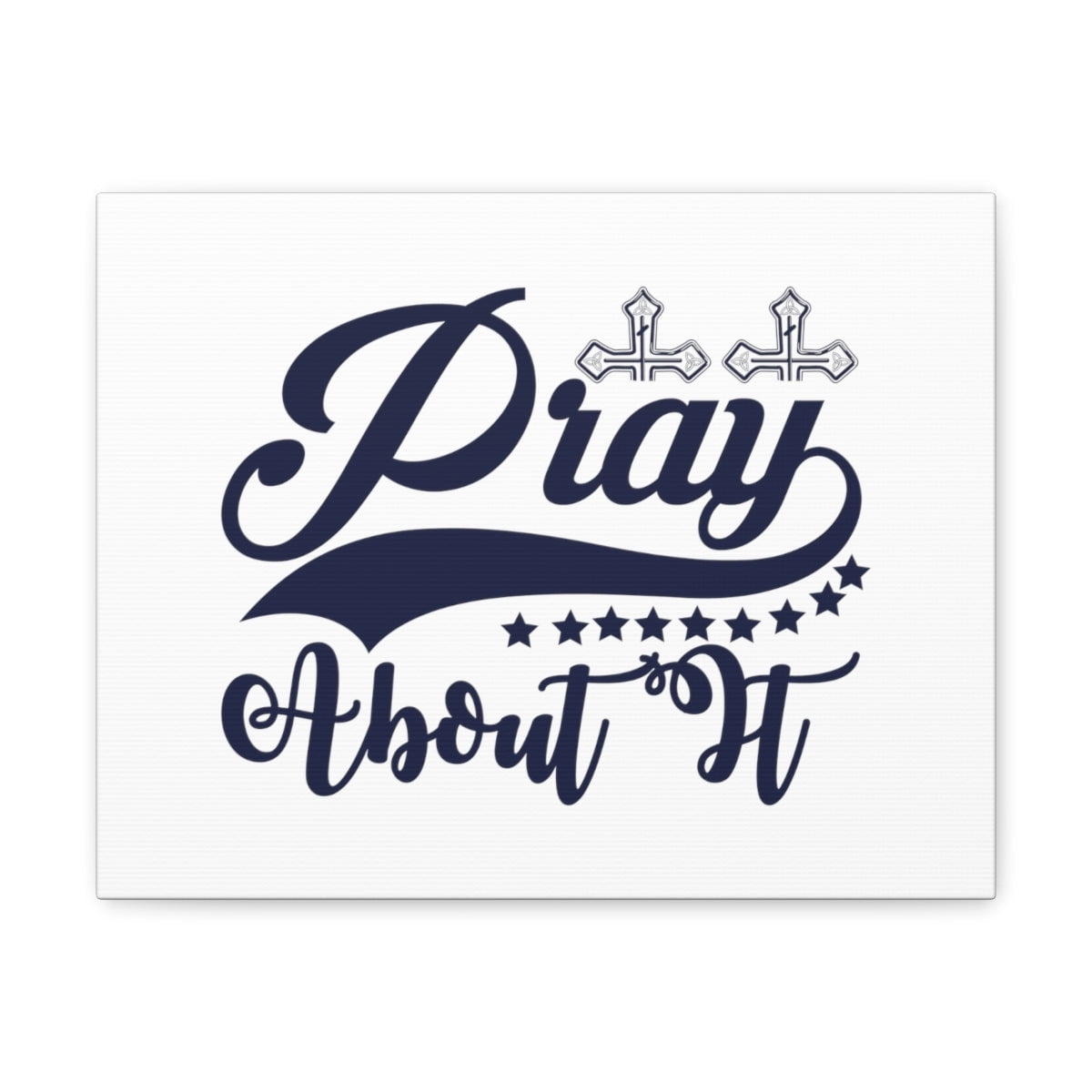 Scripture Walls 1 John 5:14 Pray Cross Bible Verse Canvas Christian ...