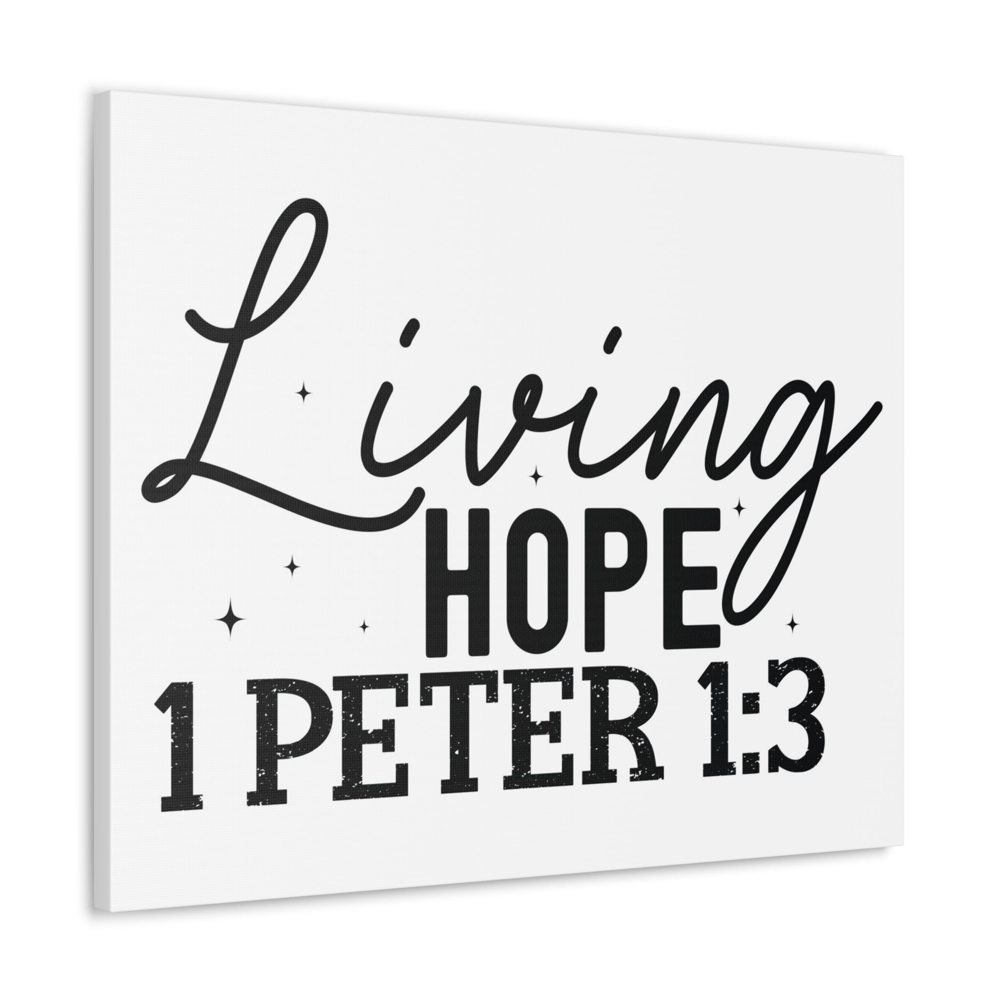 Scripture Walls 1 Peter 1:3 Our Living Hope Bible Verse Canvas ...