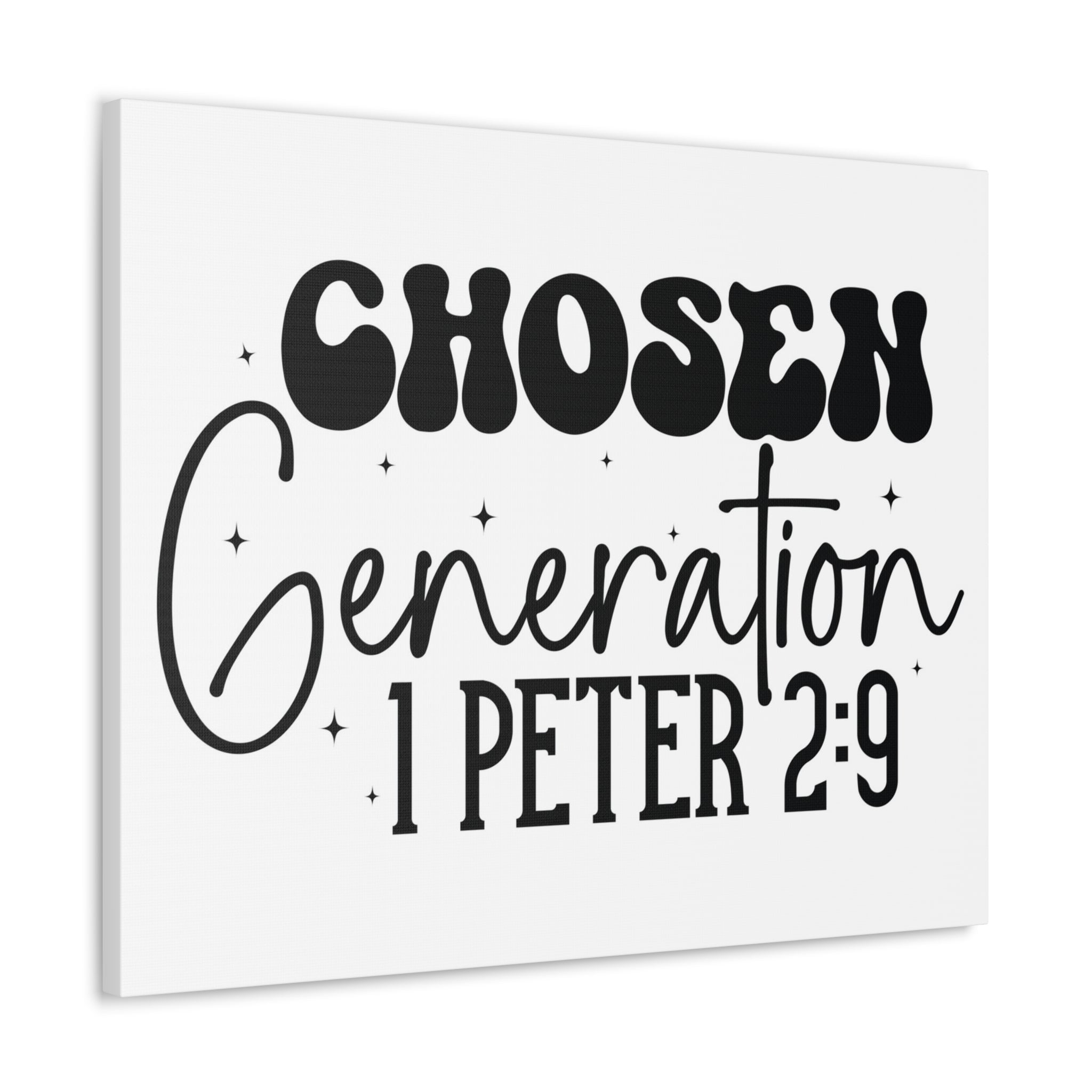 Scripture Walls 1 Peter 2:9 A Chosen Generation Bible Verse Canvas ...