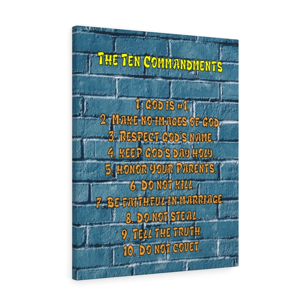 Scripture Walls 10 Commandments For School Brick Wall Christian Wall ...