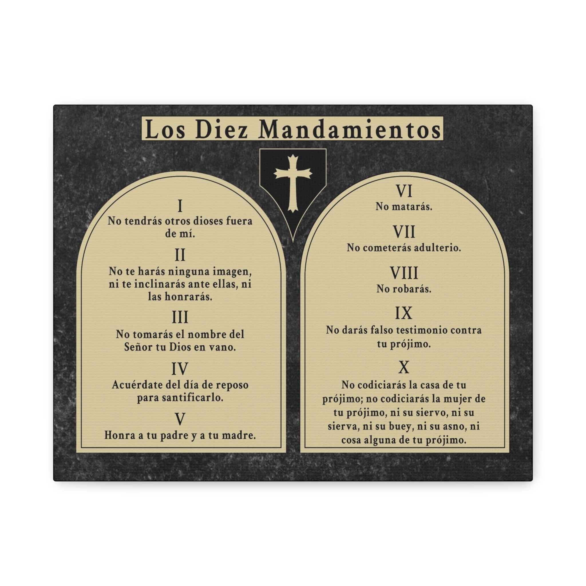 Scripture Walls 10 Commandments Spanish Los Diez Mandamientos Tablets ...