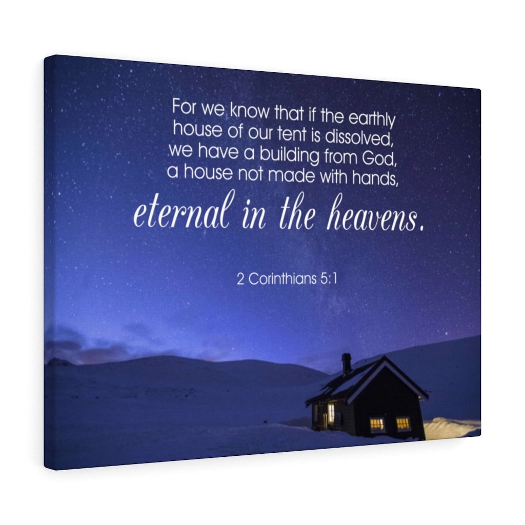 Scripture Walls 2 Corinthians 5:1 Eternal in The Heavens Bible Verse ...