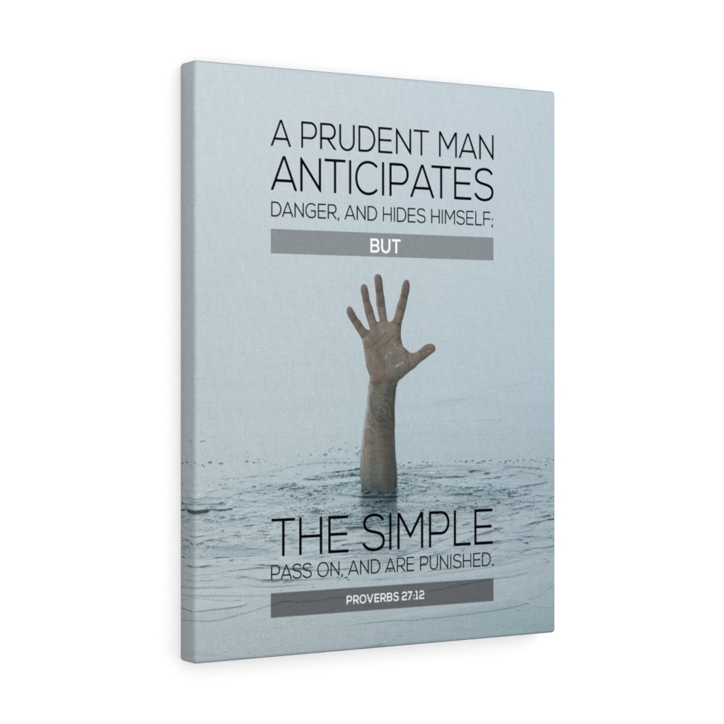 Scripture Walls A Prudent Man Drowning Proverbs 27:12 Bible Verse ...