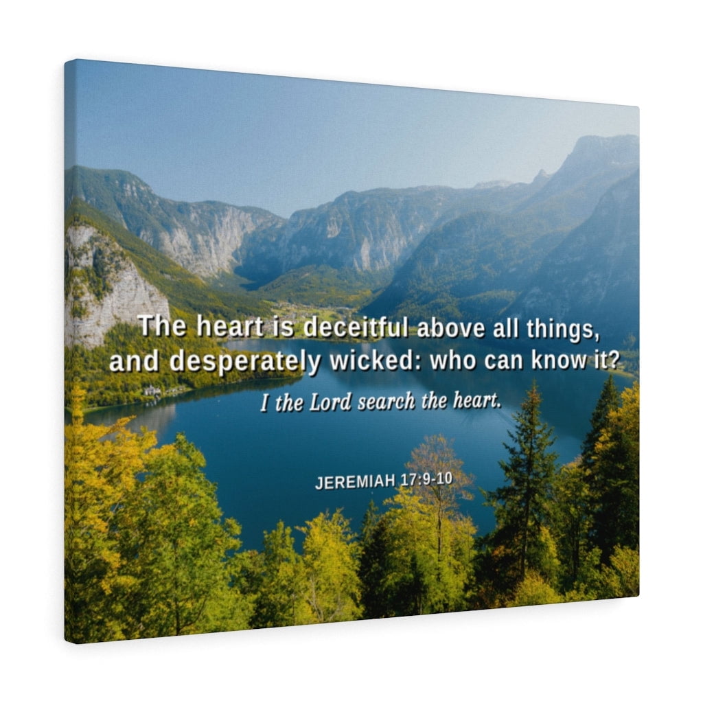 Scripture Walls Above All Things Jeremiah 17:9 Bible Verse Canvas ...