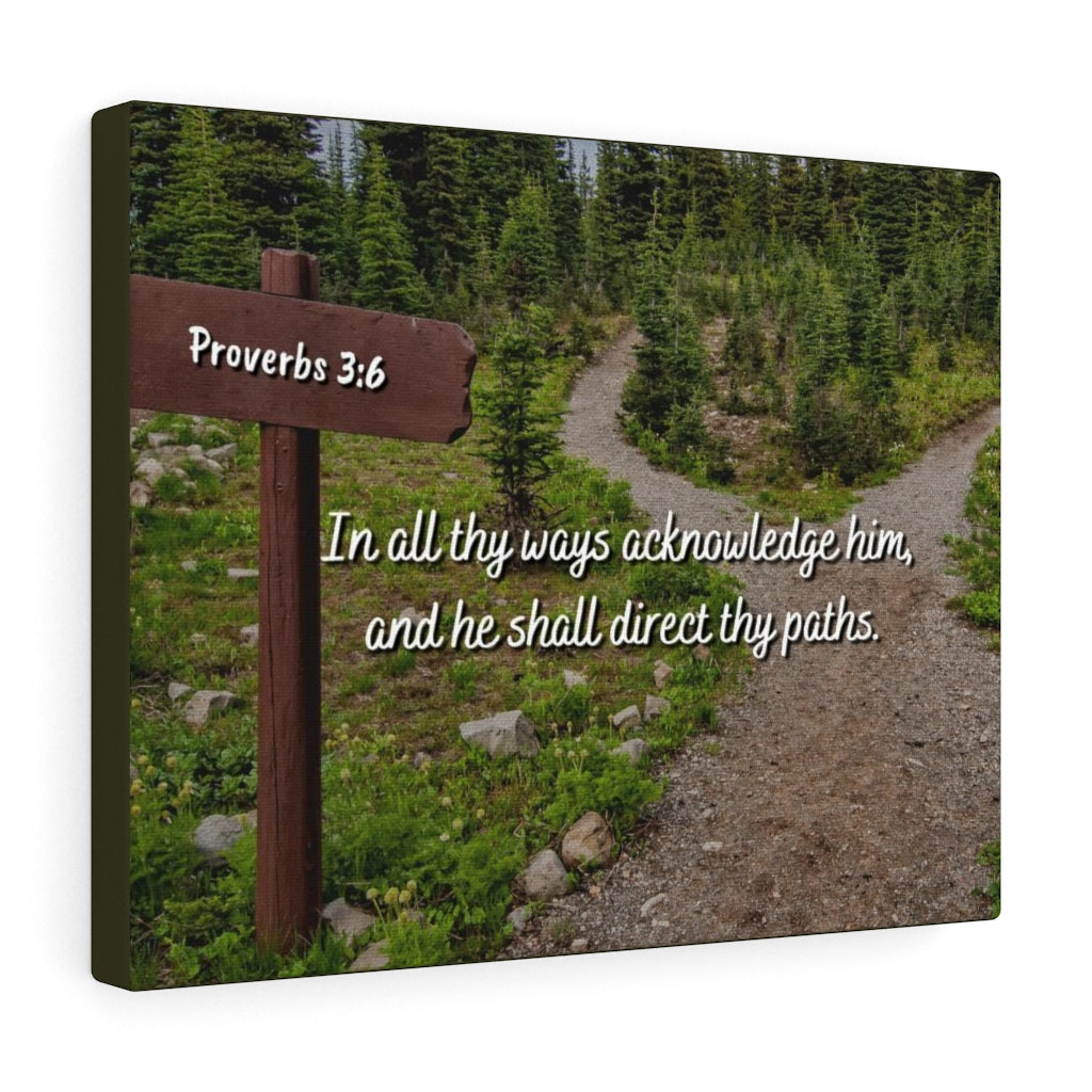 Scripture Walls Acknowledge Him Proverbs 3:6 Bible Verse Canvas ...