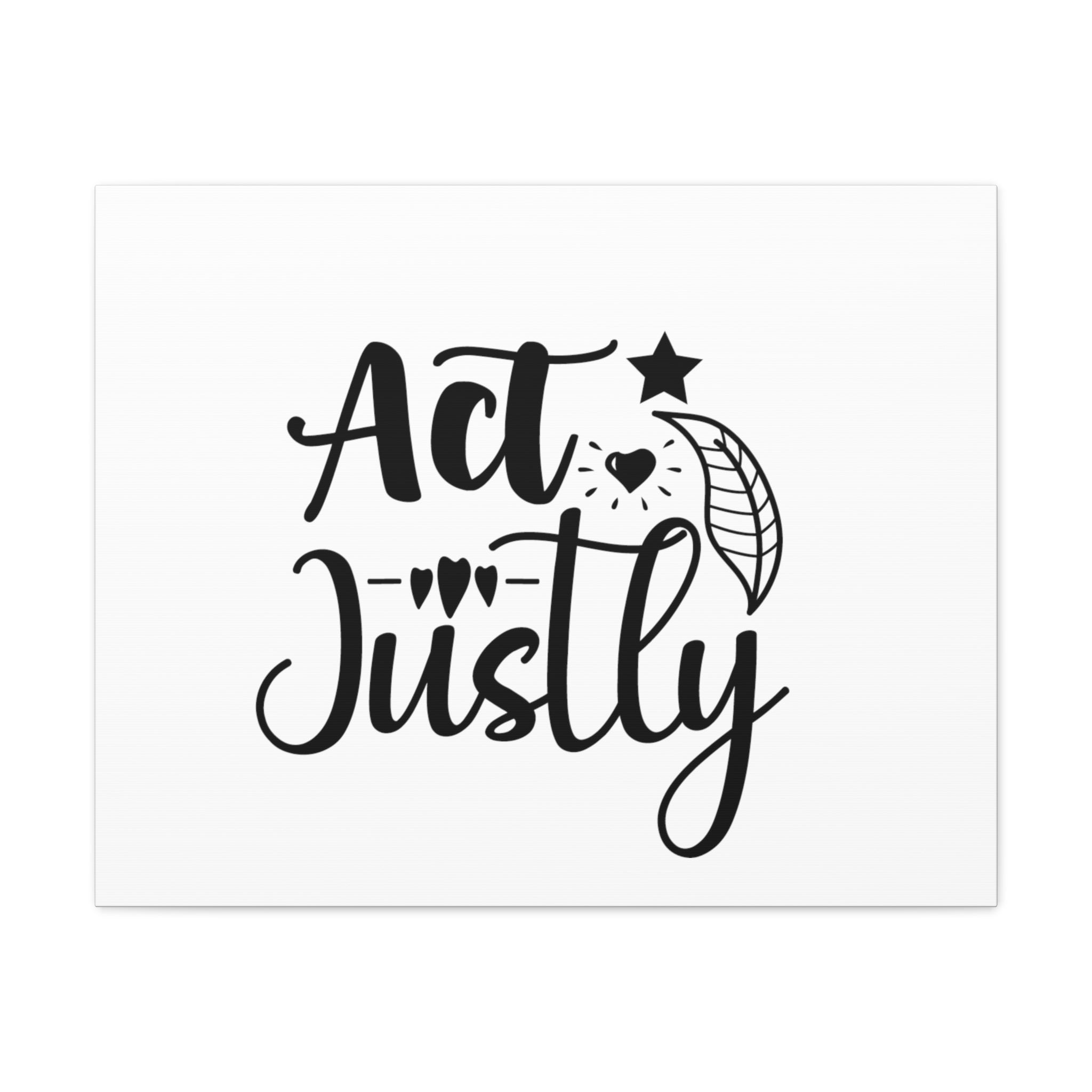 Scripture Walls Act Justly Micah 6:8 leaf Christian Wall Art Bible ...