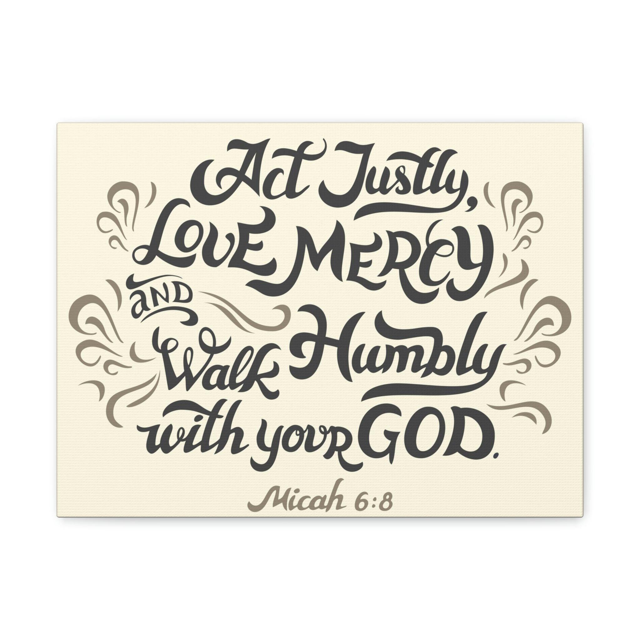 Scripture Walls Act Justly Walk Humbly Micah 6:8 Christian Wall Art ...
