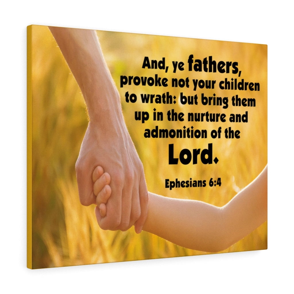 Scripture Walls Admonition of the Lord Ephesians 6:4 Bible Verse Canvas ...