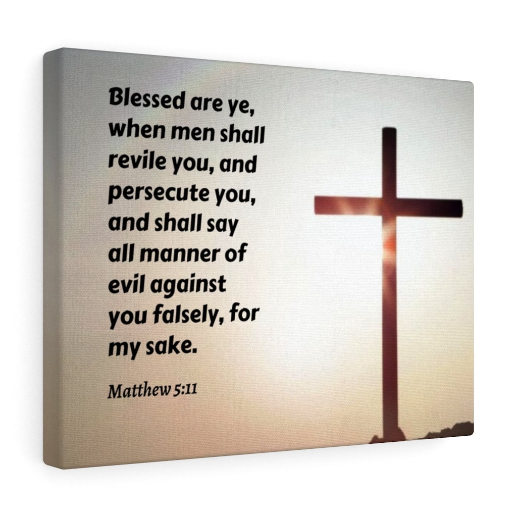 Scripture Walls All Manner Matthew 5:11 Bible Verse Canvas Christian ...