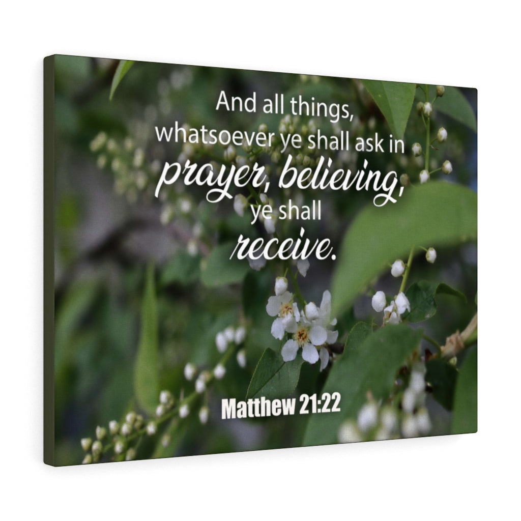 Scripture Walls All The Things Matthew 21:22 Christian Home Decor Bible Art Unframed - Walmart.com