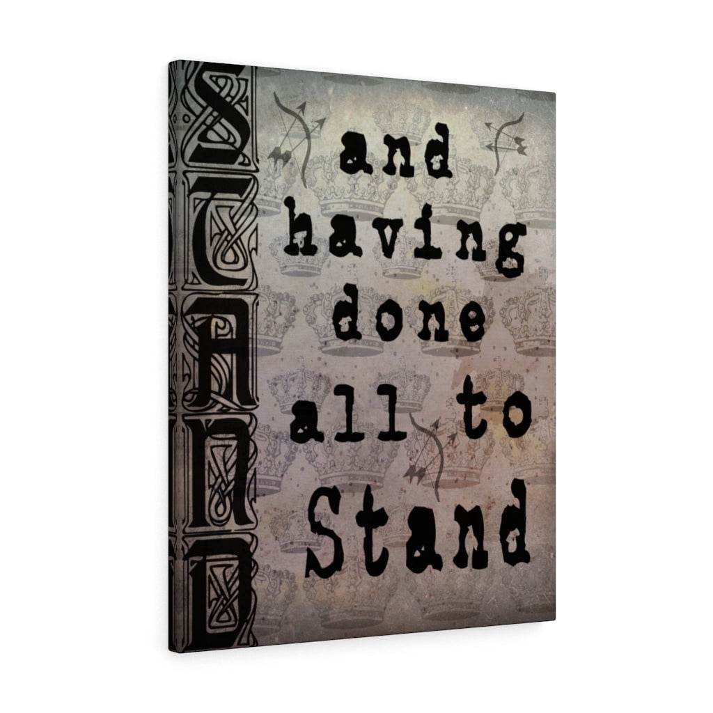 Scripture Walls All To Stand Ephesians 6:13 Bible Verse Canvas ...
