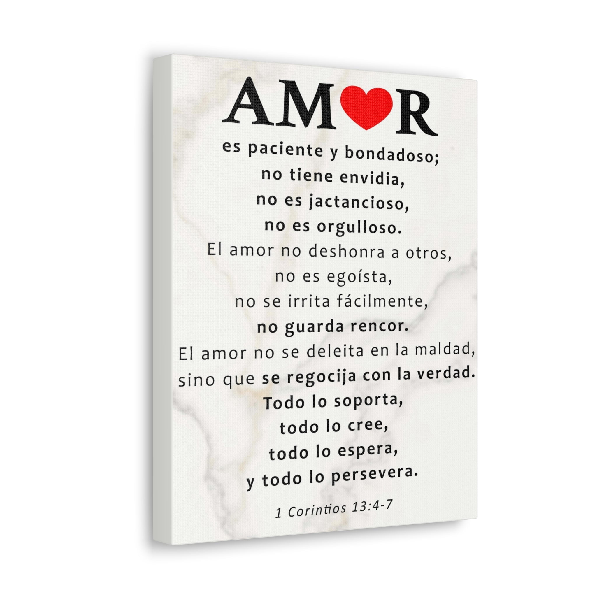 Scripture Walls Amor 1 Corintios 13:4-7 Bible Verse Canvas Christian ...