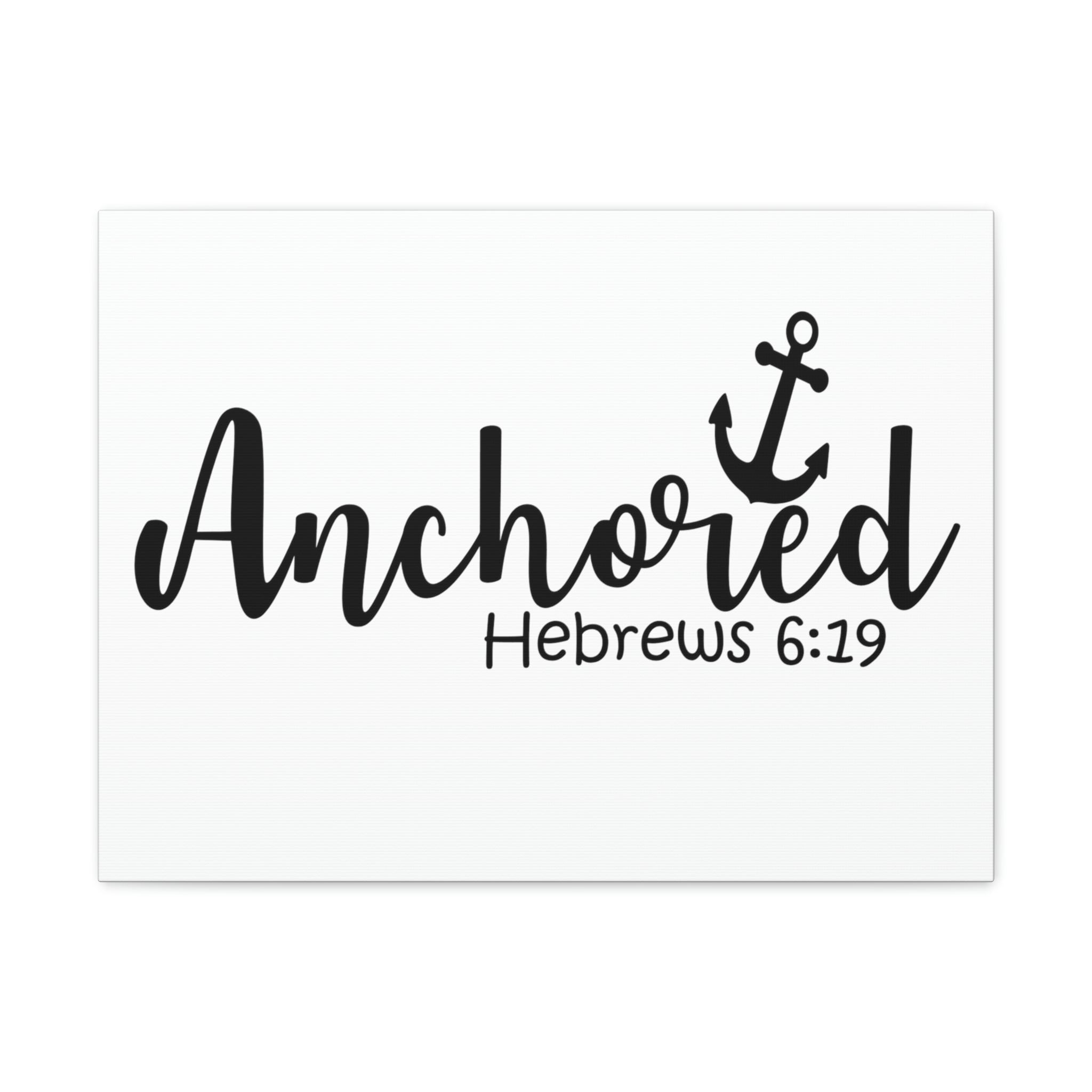 Scripture Walls Anchored Hebrews 6:29 Christian Wall Art Bible Verse ...