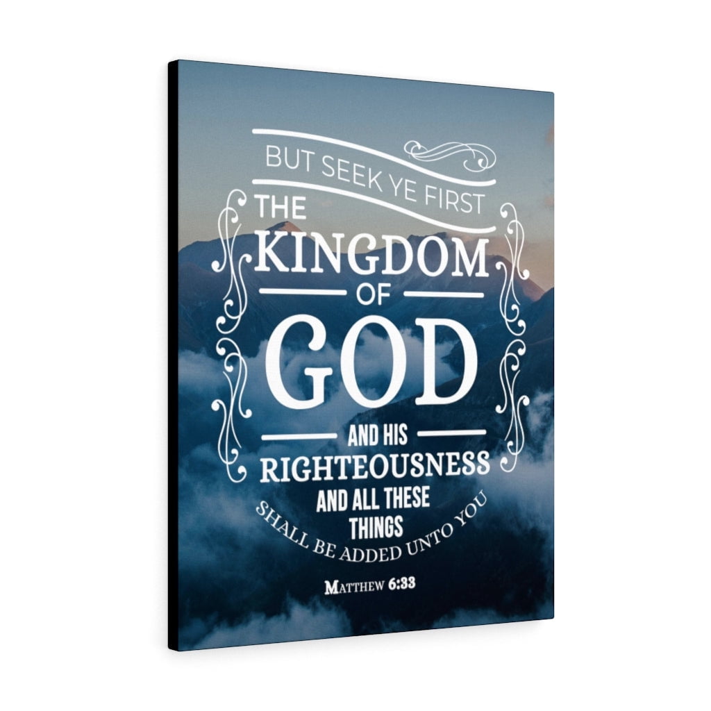 Scripture Walls And His Righteousness Matthew 6:33 Bible Verse Canvas ...