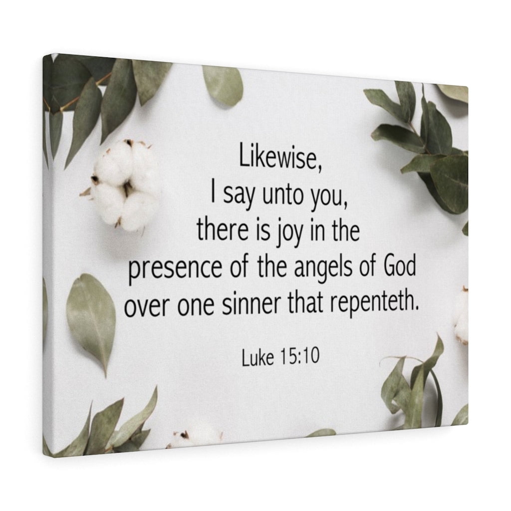 Scripture Walls Angels of God Luke 15:10 Bible Verse Canvas Christian ...
