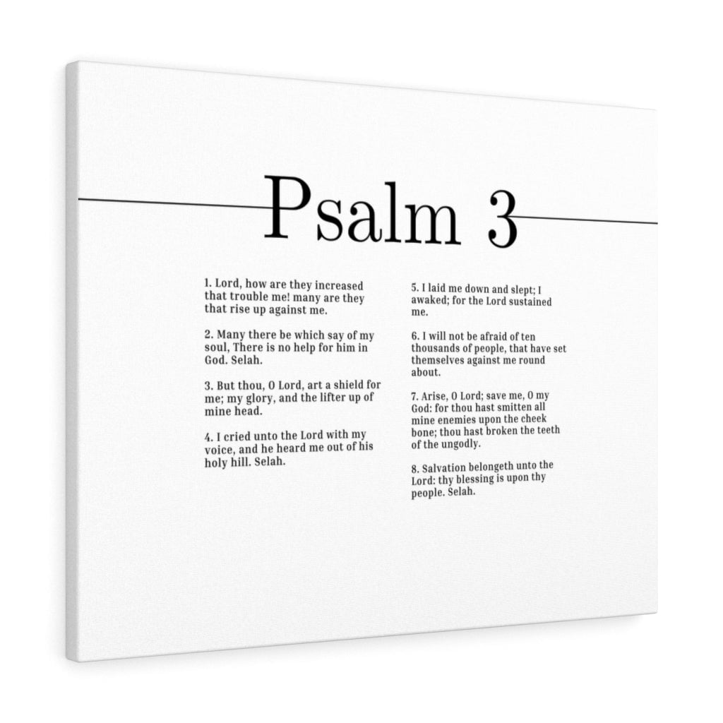 Scripture Walls Psalm 3 Arise O Lord White Bible Chapter Canvas ...