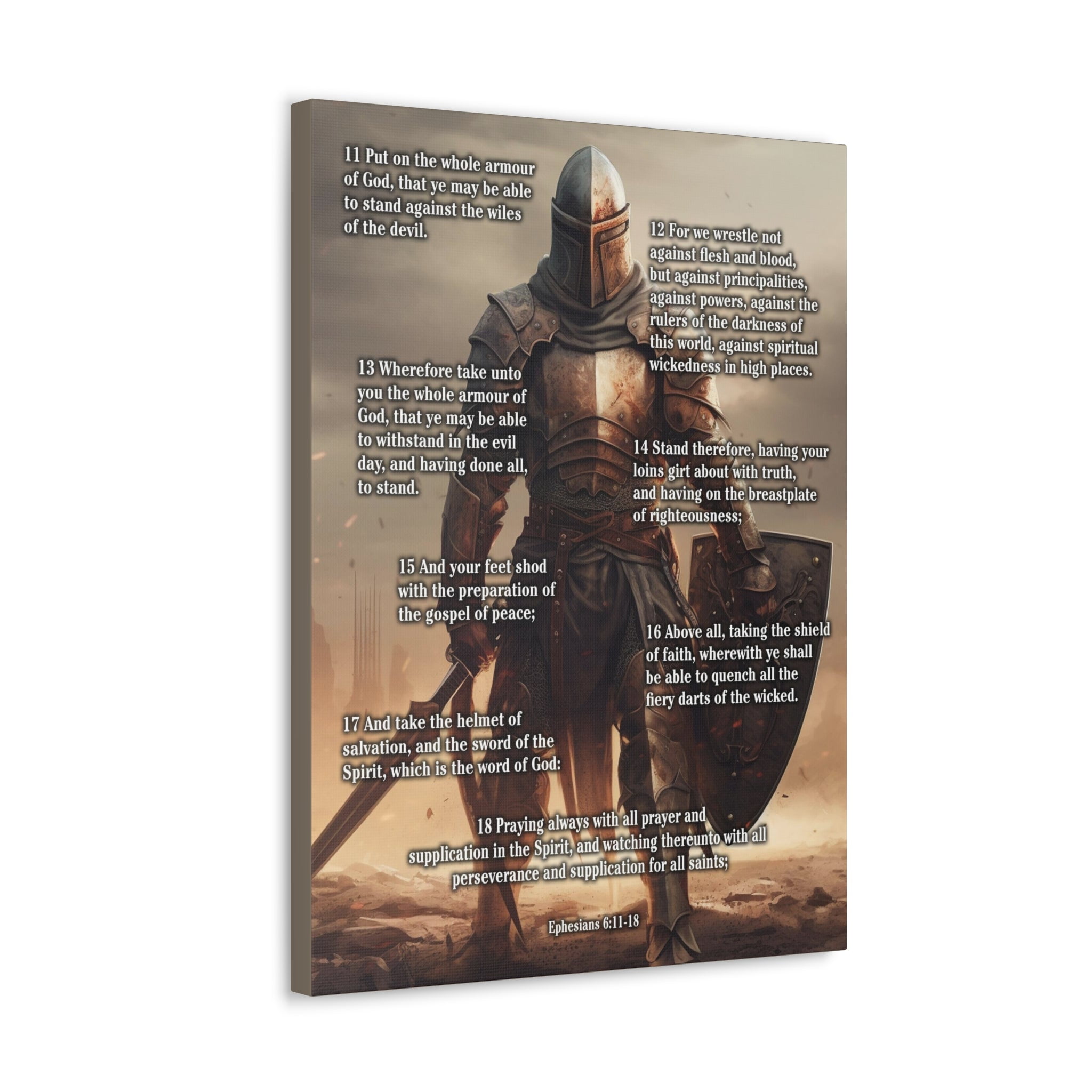 Scripture Walls Armour of God Ephesians 6:11-18 Standing Warrior ...