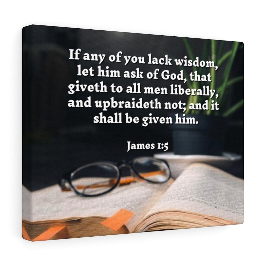 Scripture Walls Ask God James 1:5 Bible Verse Canvas Christian Wall Art ...