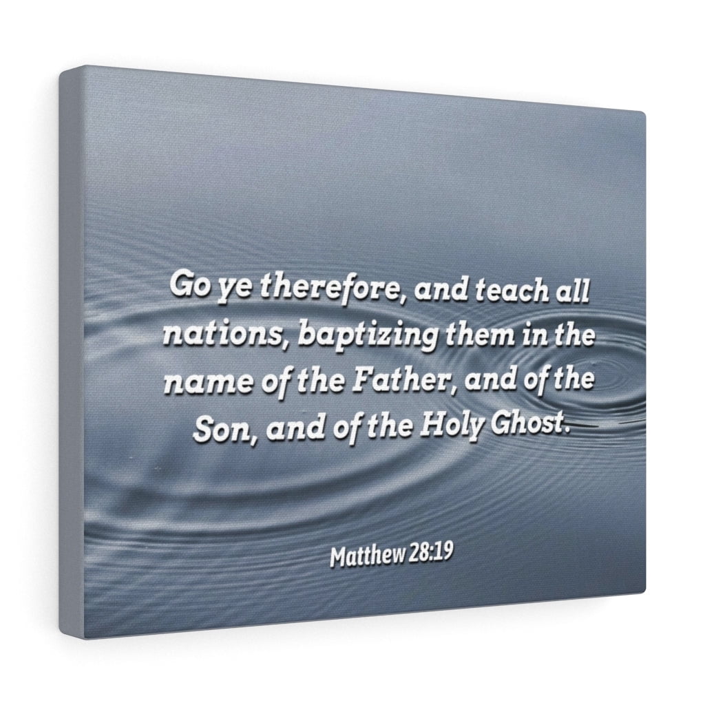 Scripture Walls Baptizing Matthew 28:19 Bible Verse Canvas Christian ...