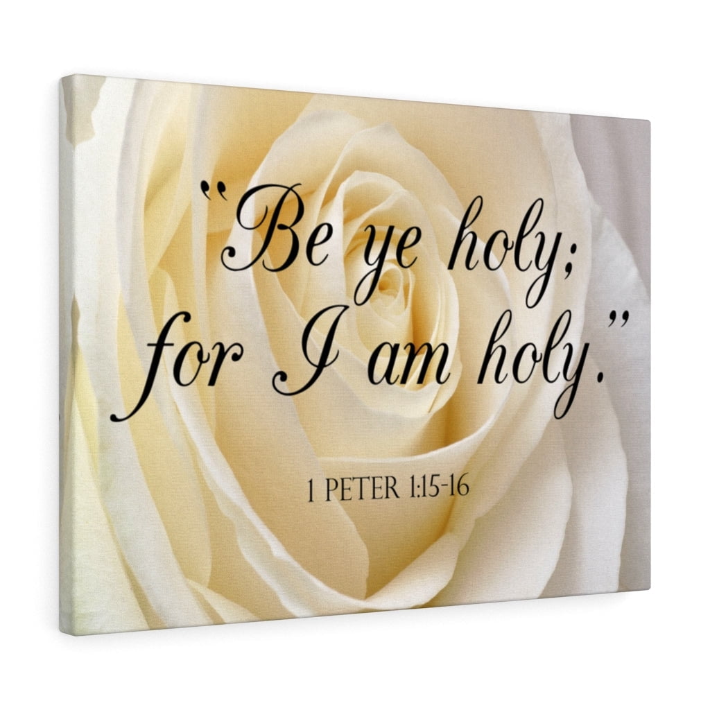 Scripture Walls Be Holy 1 Peter 1:15-16 Bible Verse Canvas Christian ...