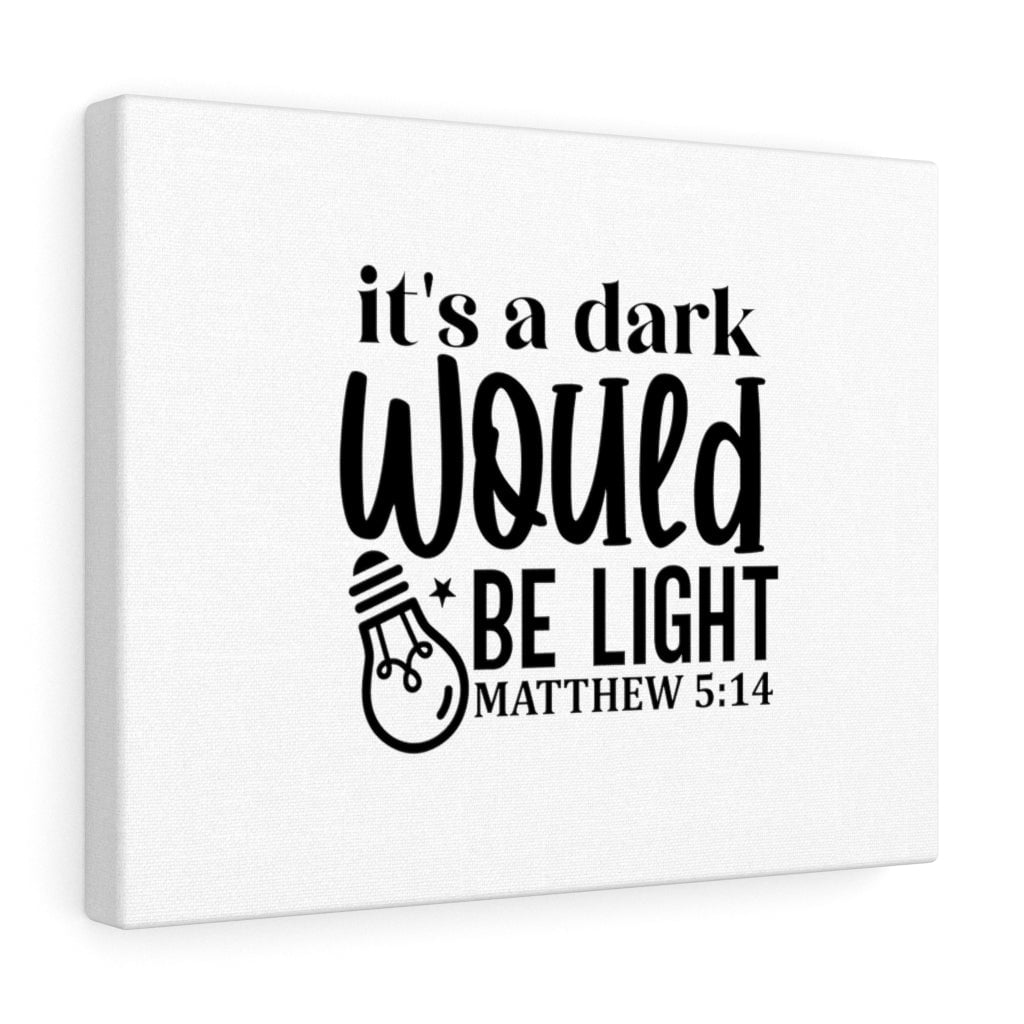 Scripture Walls Be Light Matthew 5:14 Bible Verse Canvas Christian Wall ...