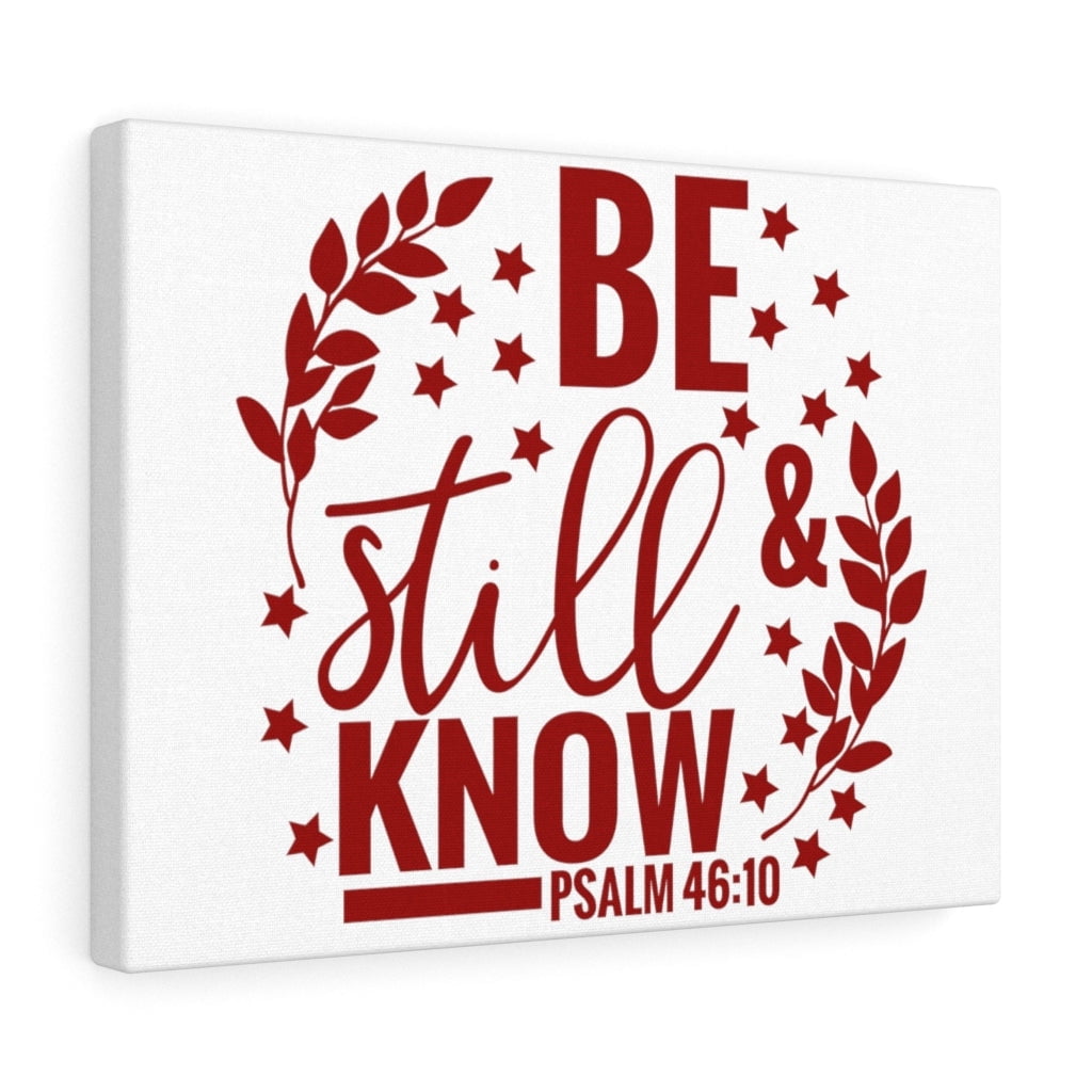 Scripture Walls Psalm 46:10 Be Still And Know Red Stars Bible Verse ...