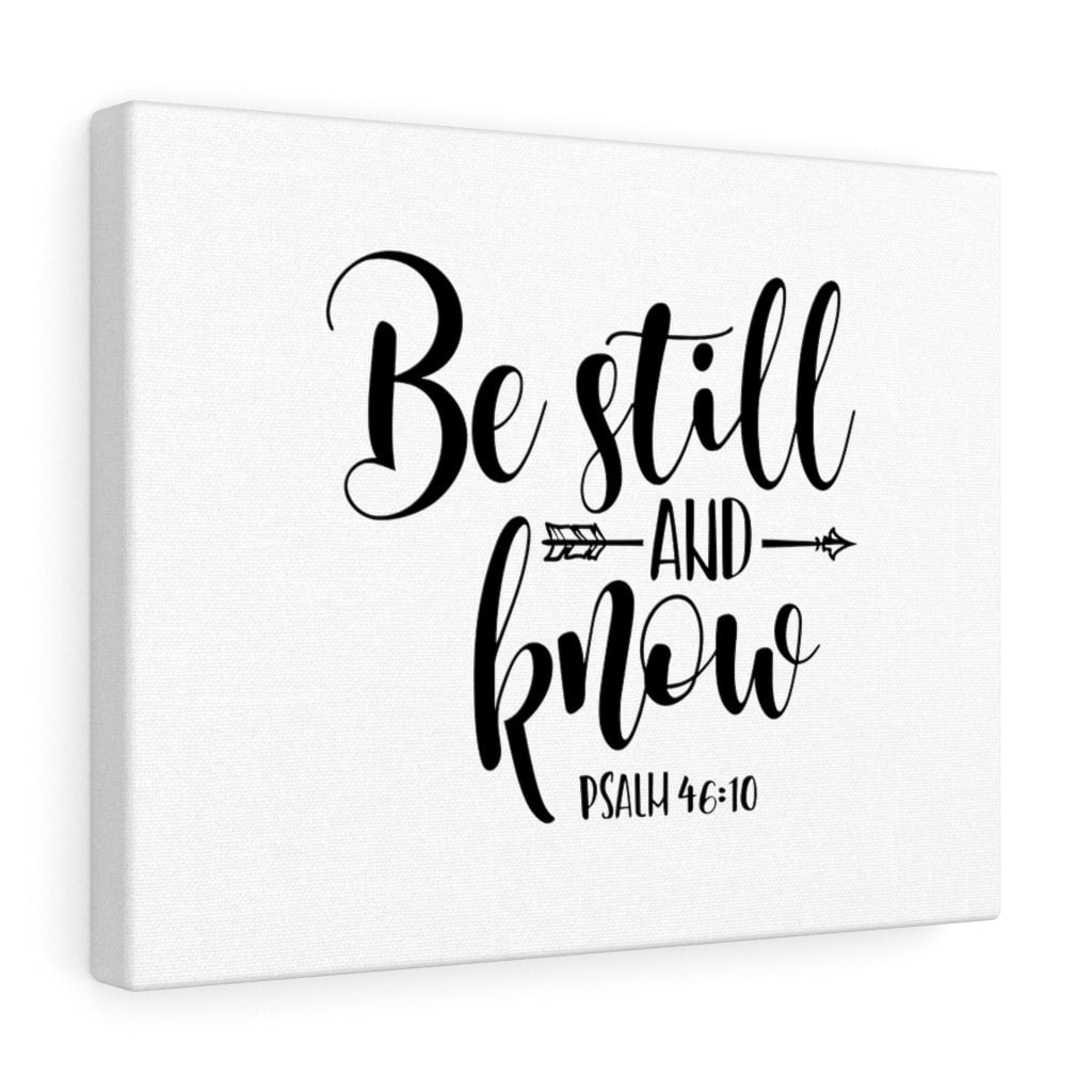 Scripture Walls Psalm 46:10 Be Still and Know Arrow Bible Verse Canvas Christian Wall Art Ready ...