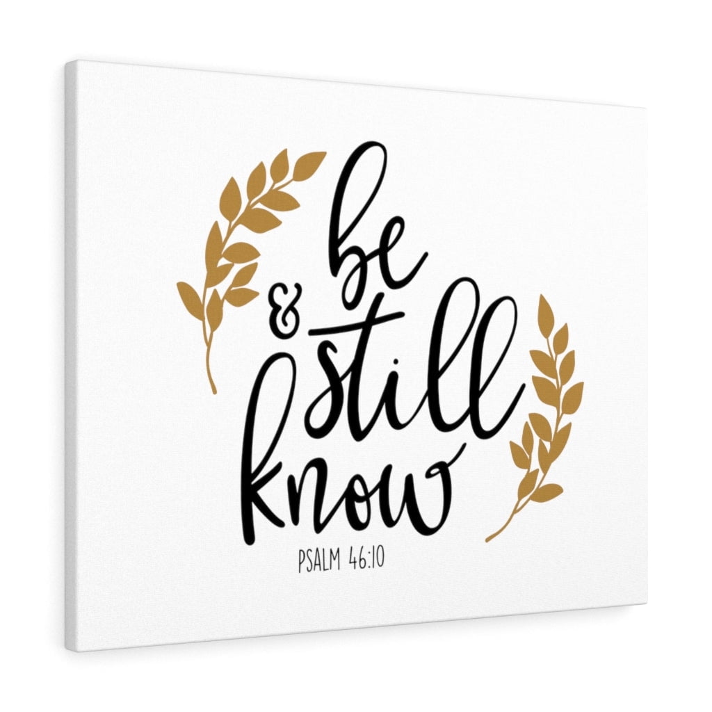 Scripture Walls Psalm 46:10 Be Still and Know Leaves Design Bible Verse ...