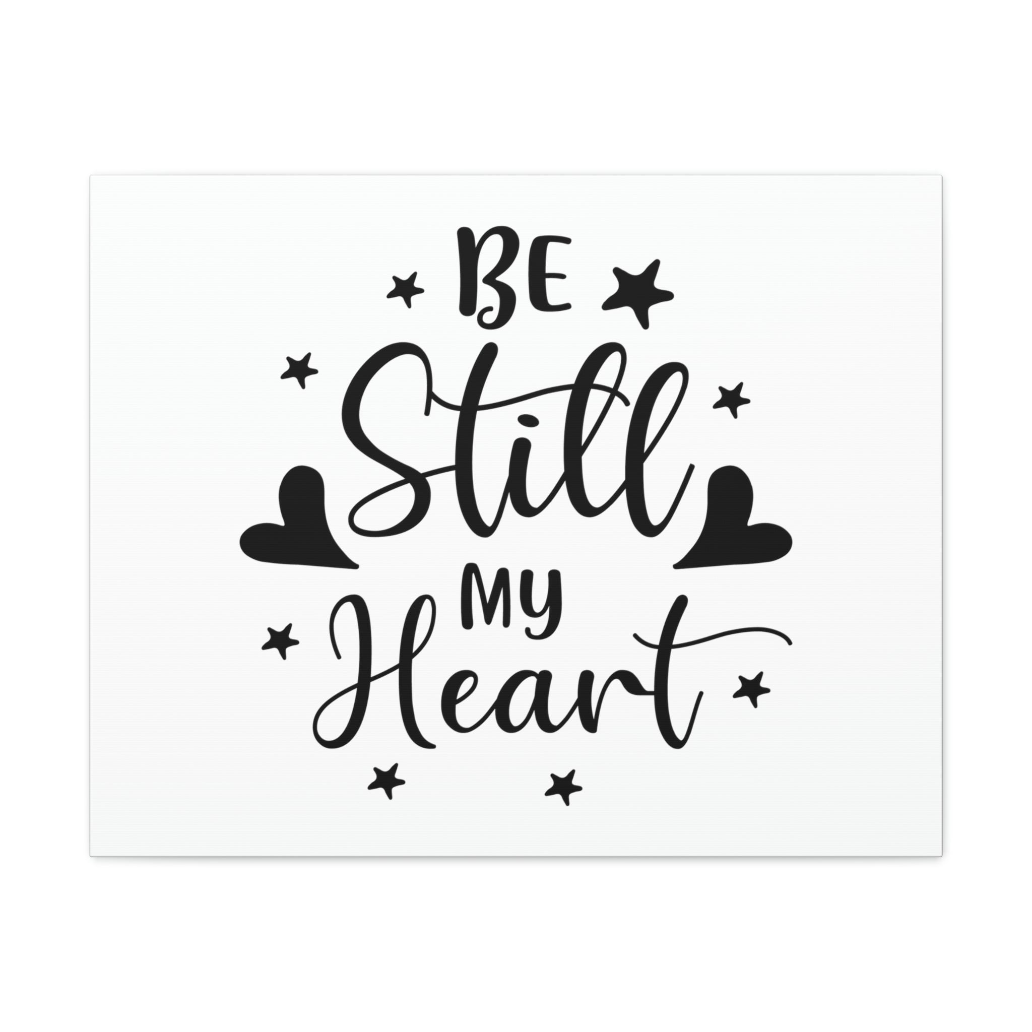 Scripture Walls Psalm 46:10 Be Still My Heart Simple Christian Wall Art ...