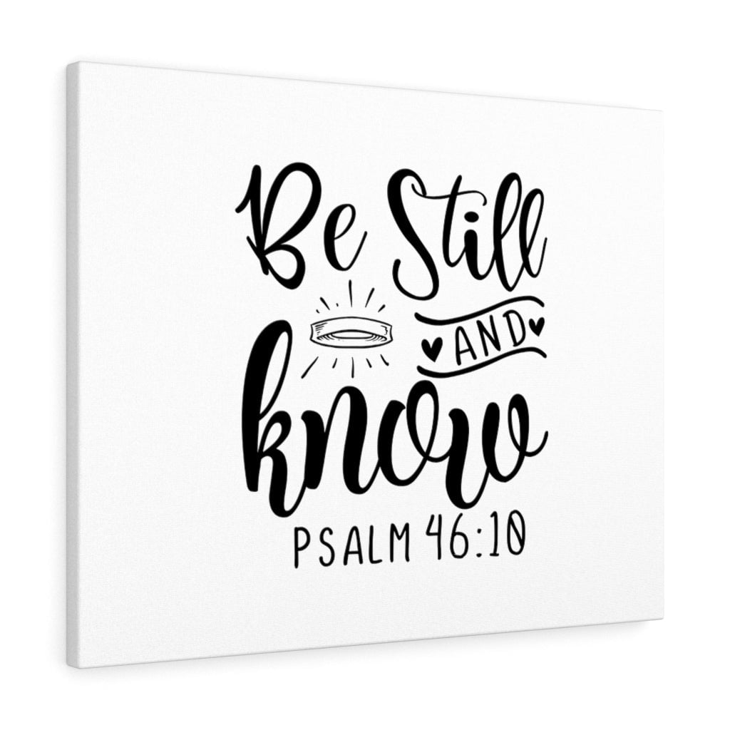 Scripture Walls Psalm 46:10 Be Still and Know Ring Bible Verse Canvas ...