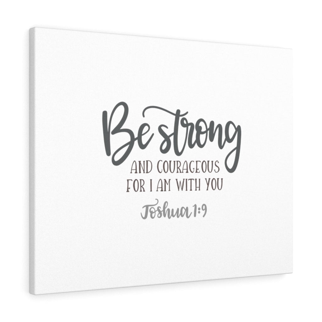 Scripture Walls Be Strong And Courageous Joshuan 1:9 Plain Bible Verse ...