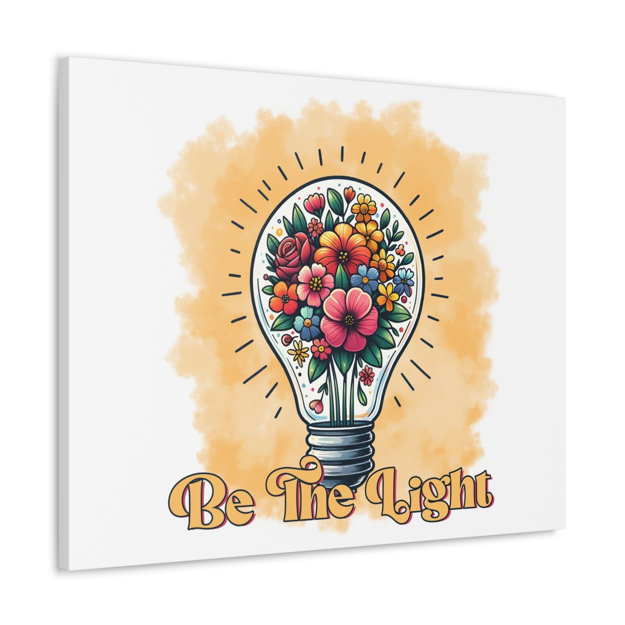 Scripture Walls Be The Light Retro Bible Verse Canvas Christian Wall ...