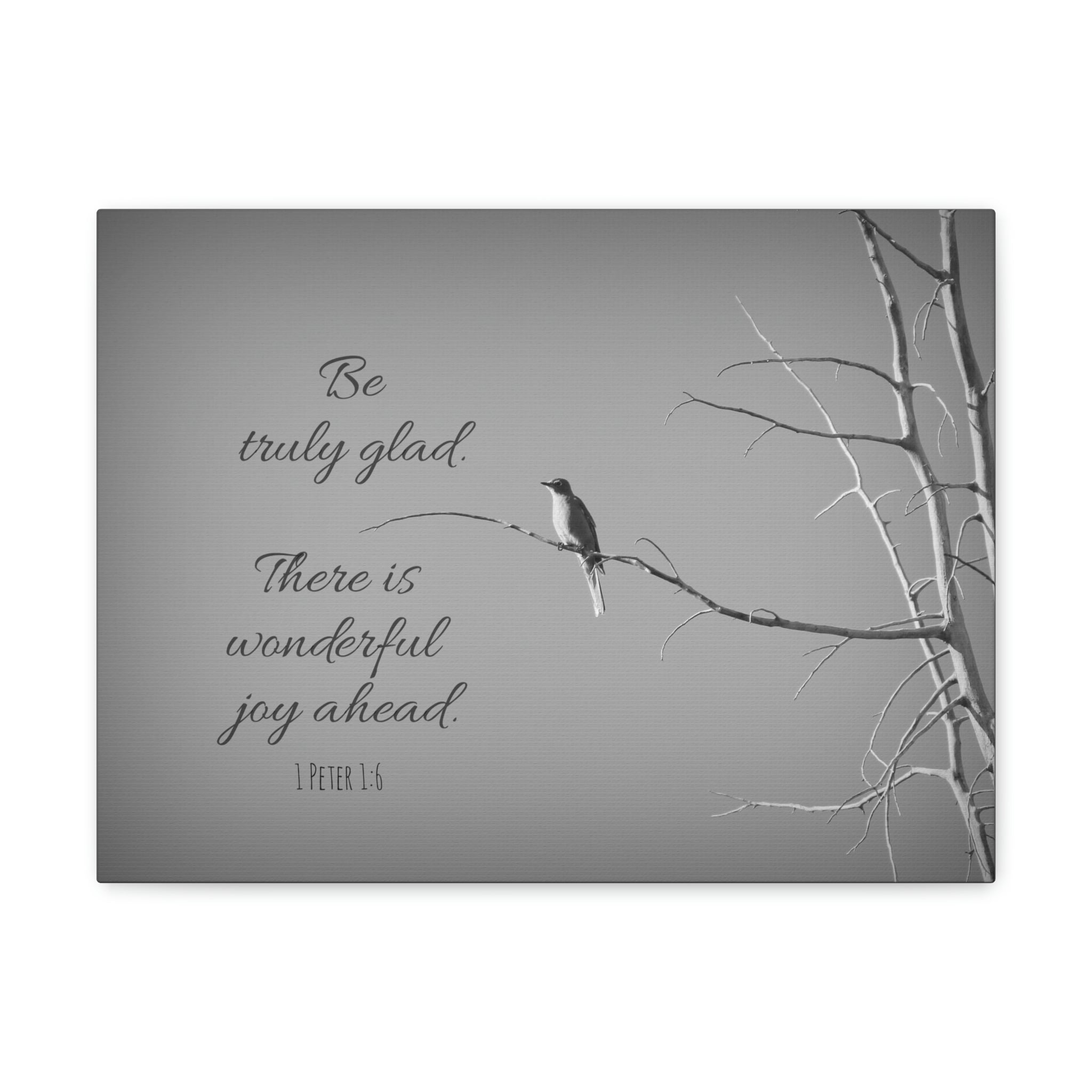 Scripture Walls Be Truly Glad 1 Peter 1:6 Bible Verse Canvas Christian ...