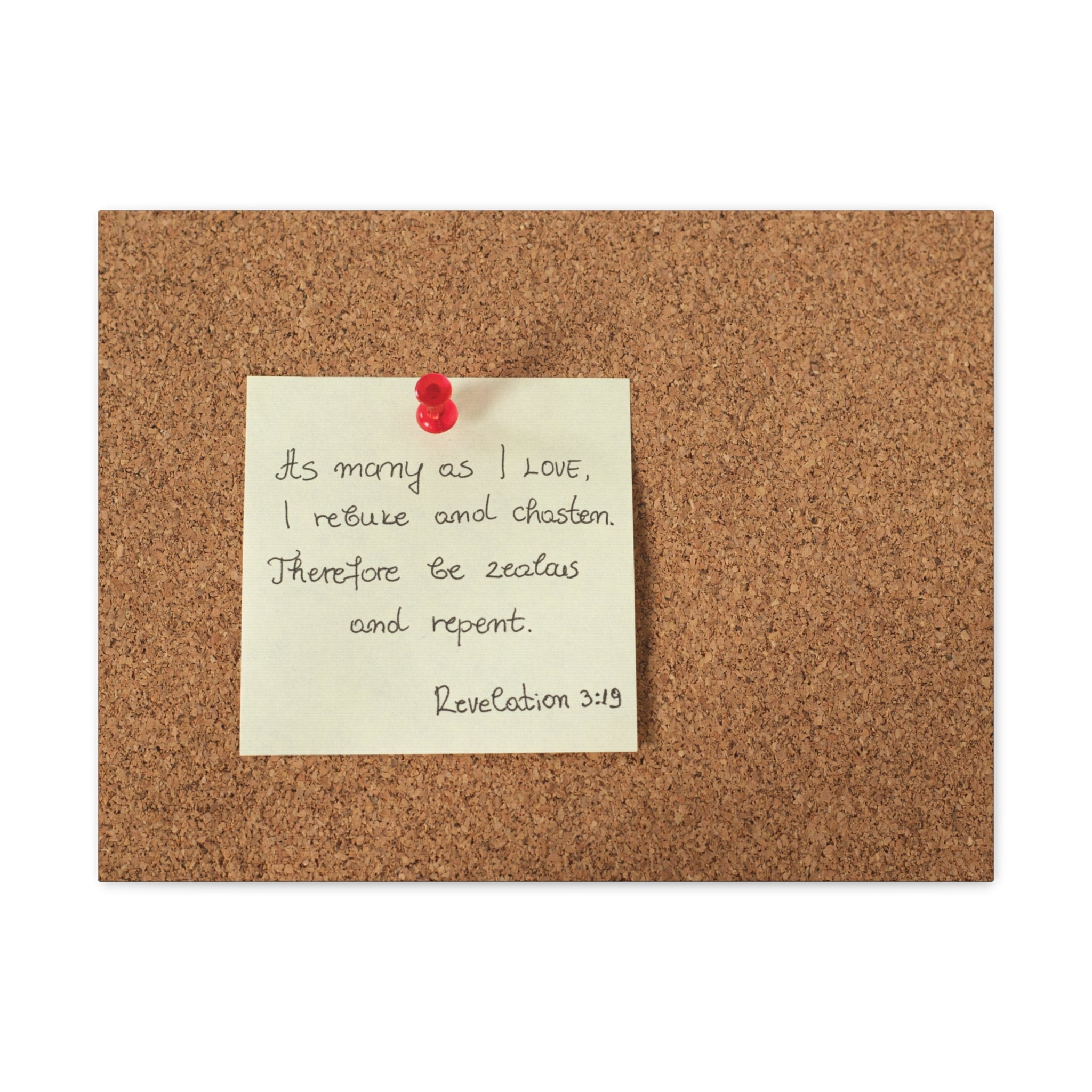 Scripture Walls Be Zealous And Repent Revelation 3:19 Bible Verse ...