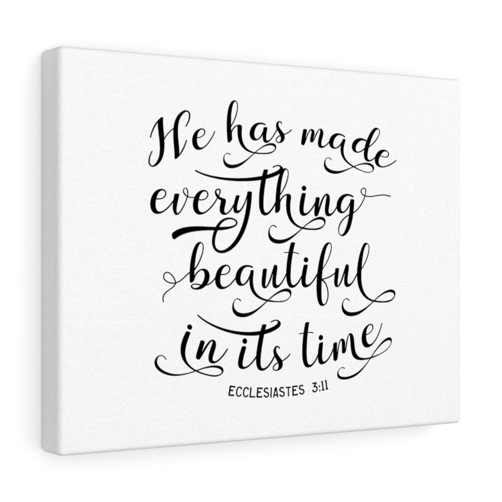 Scripture Walls Beautiful In It's Time Ecclesiastes 3:11 Plain ...