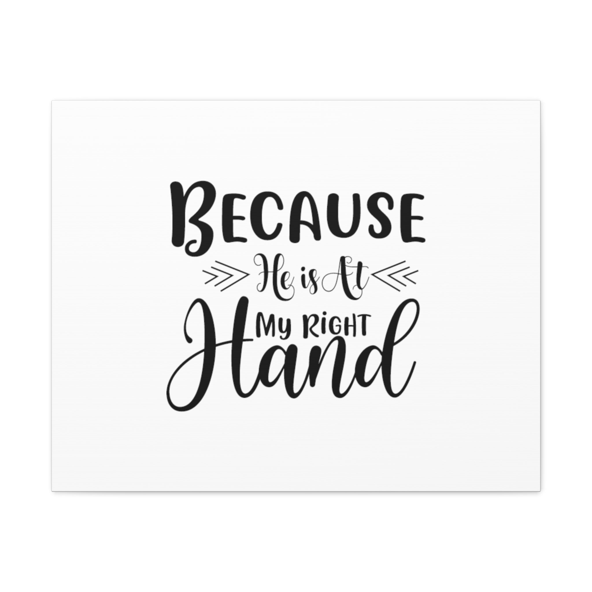 Scripture Walls Psalm 89:13 Because He Is At My Right Hand Bible Verse ...