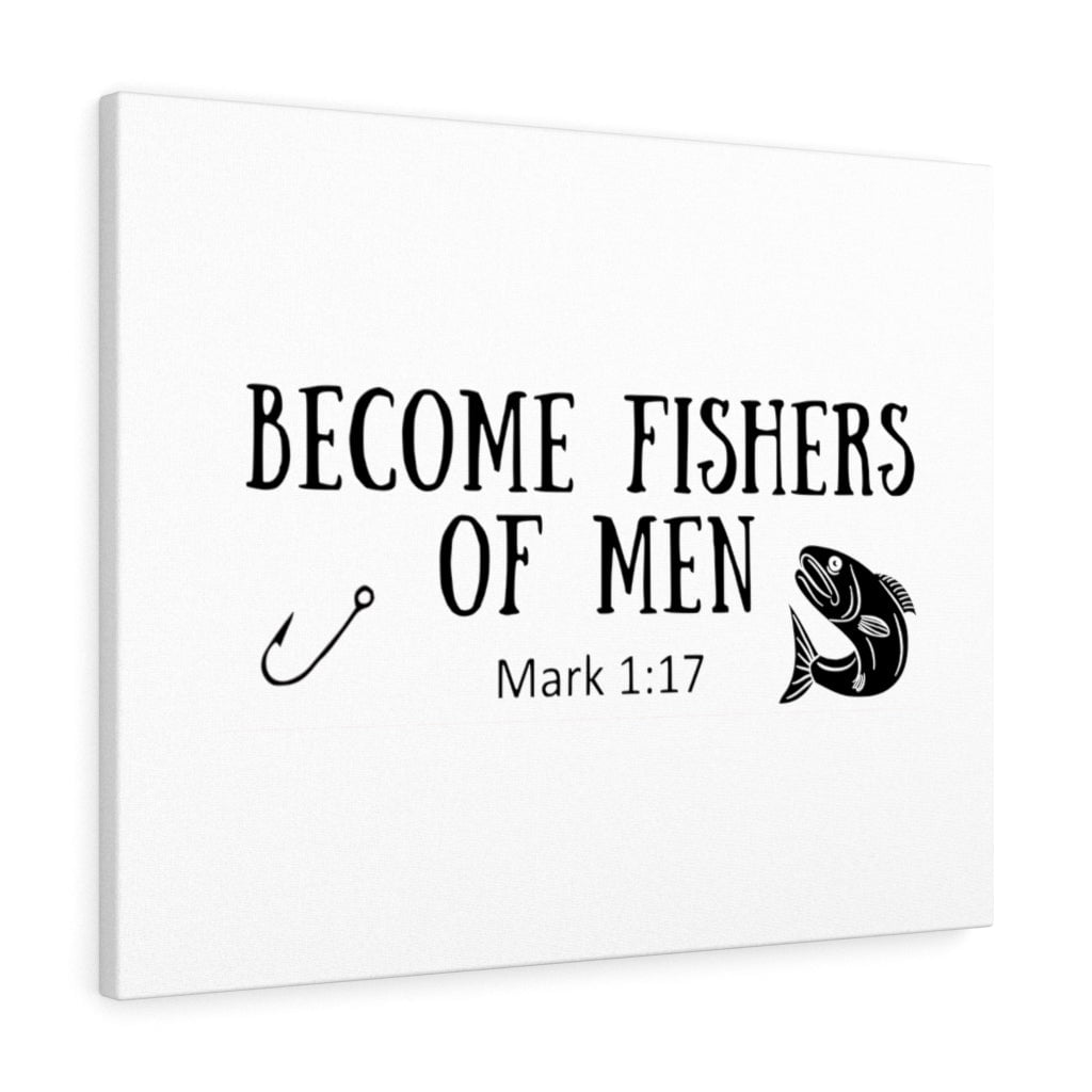 Scripture Walls Become Fishers Of Men Mark 1:17 Bible Verse Canvas ...