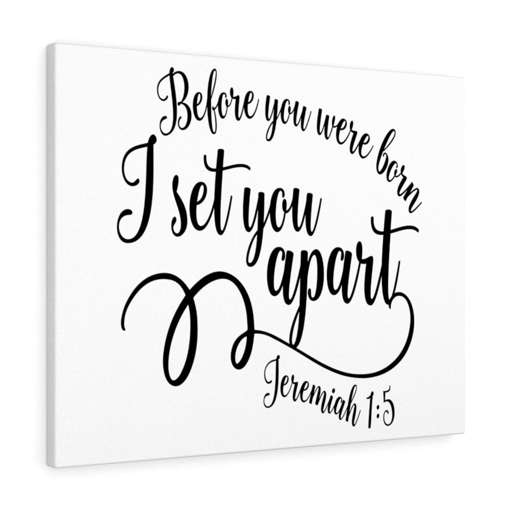 Scripture Walls Before You Were Born Jeremiah 1:5 Bible Verse Canvas ...