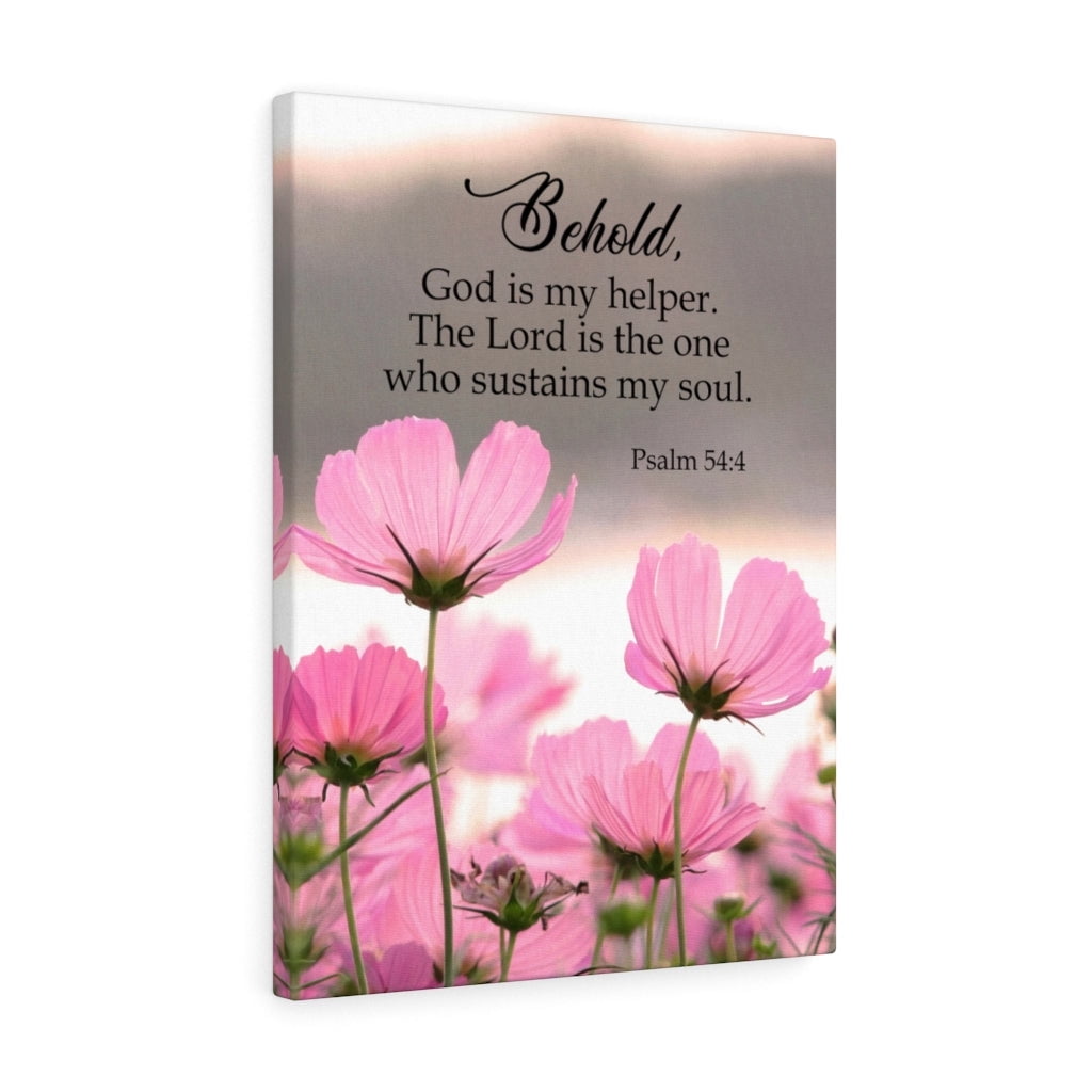 Scripture Walls Psalm 54:4 Behold God is My Helper Bible Verse Canvas ...