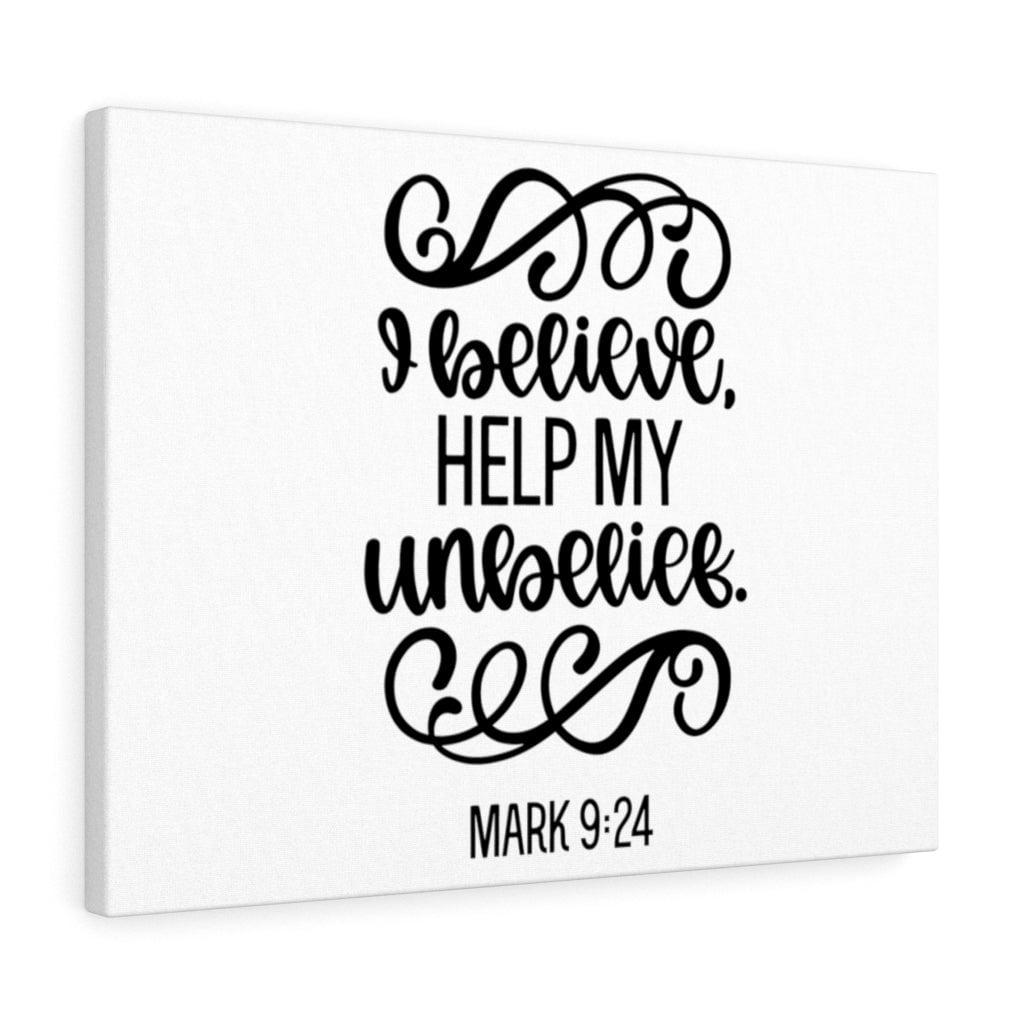 Scripture Walls Believe Mark 9:24 Bible Verse Canvas Christian Wall Art ...